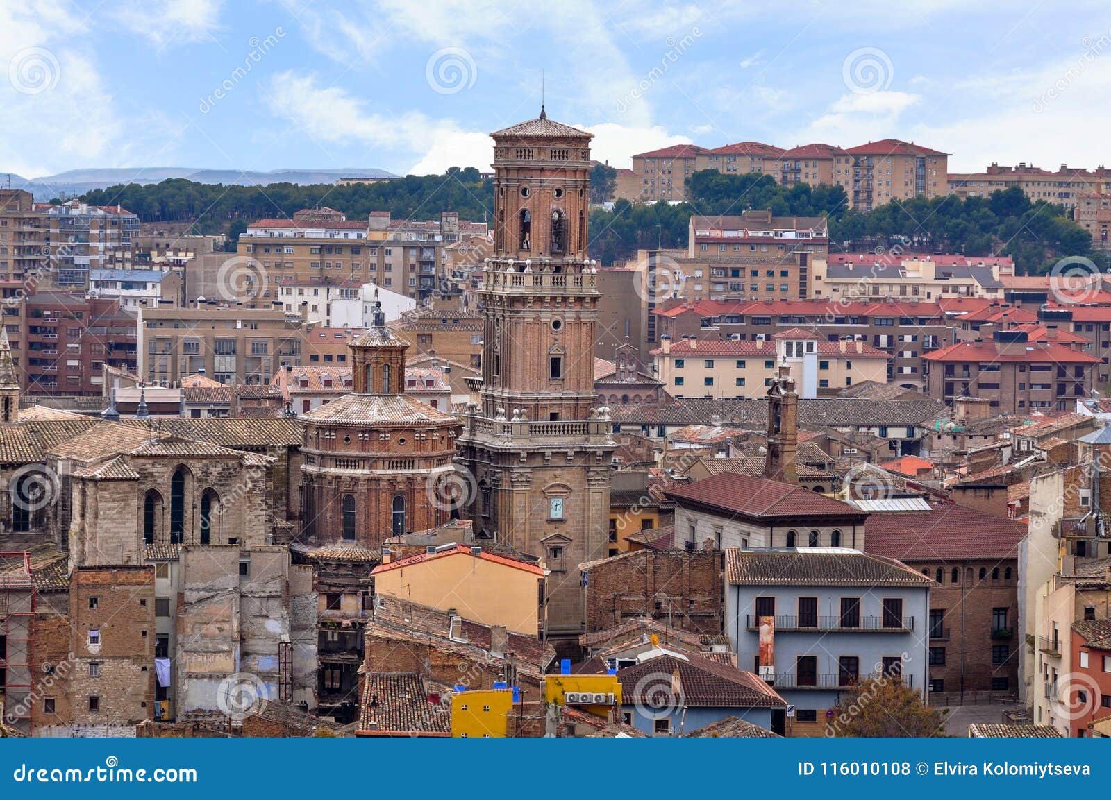 Panorama Da Cidade De Tudela Em Navarra, Espanha Foto de Stock - Imagem ...