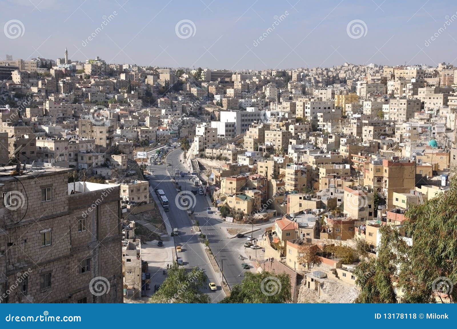 Panorama de Amman foto de archivo. Imagen de oriente - 13178118