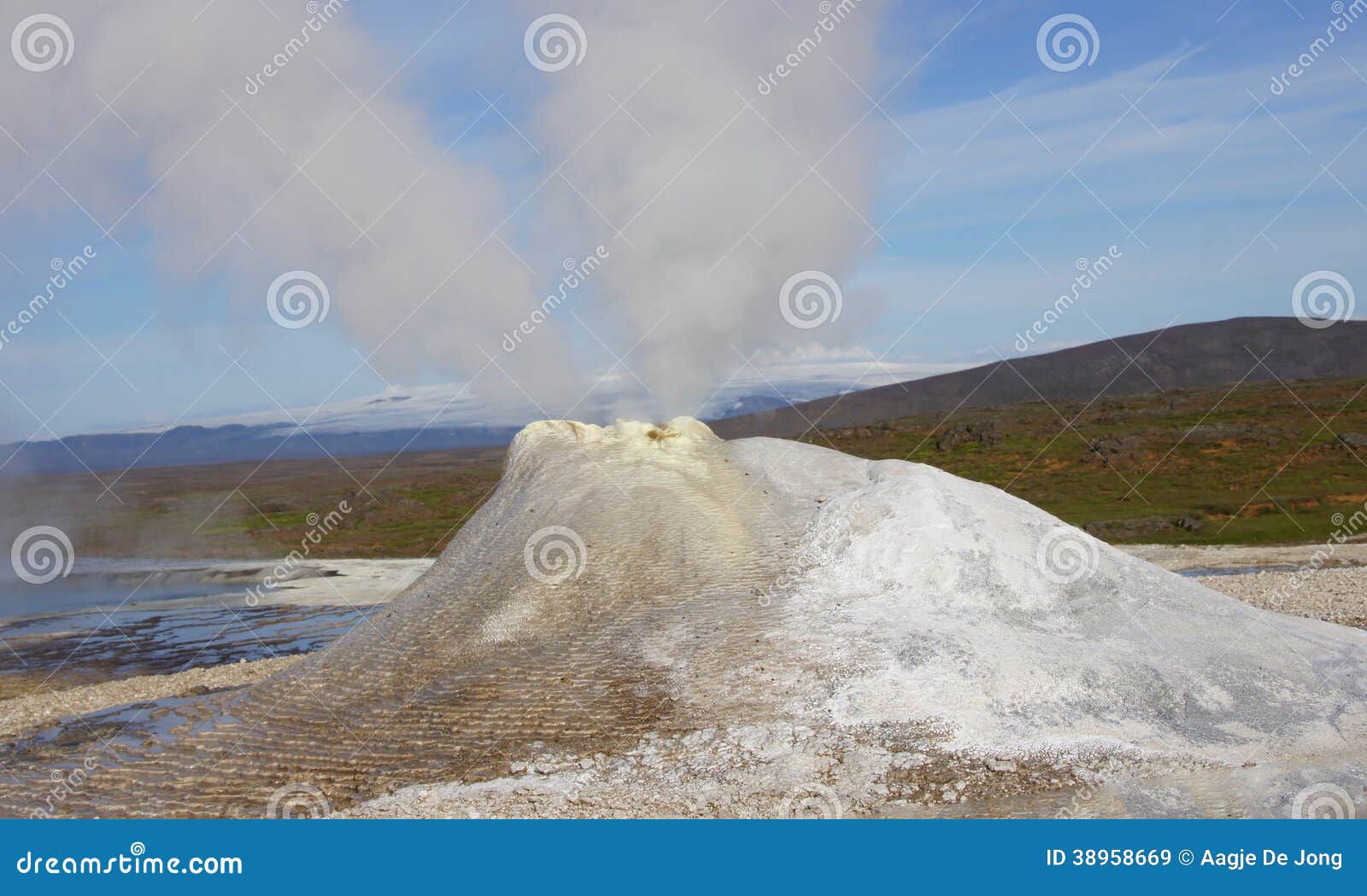 Panorama De La Fumarola De Hveravelir Imagen de archivo - Imagen de ...