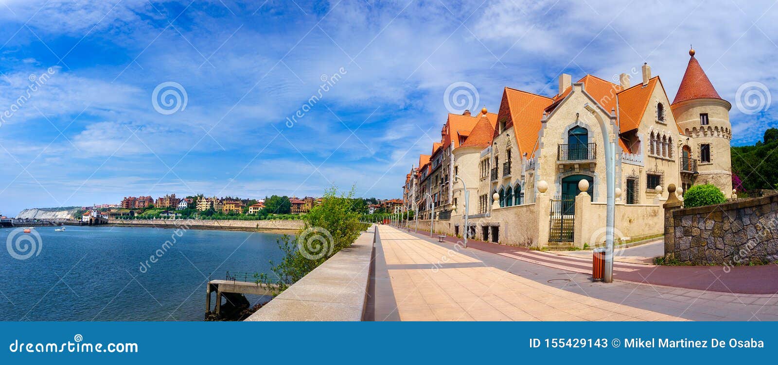 Panorama De Neguri En Guecho Imagen de archivo - Imagen de casas, casa ...