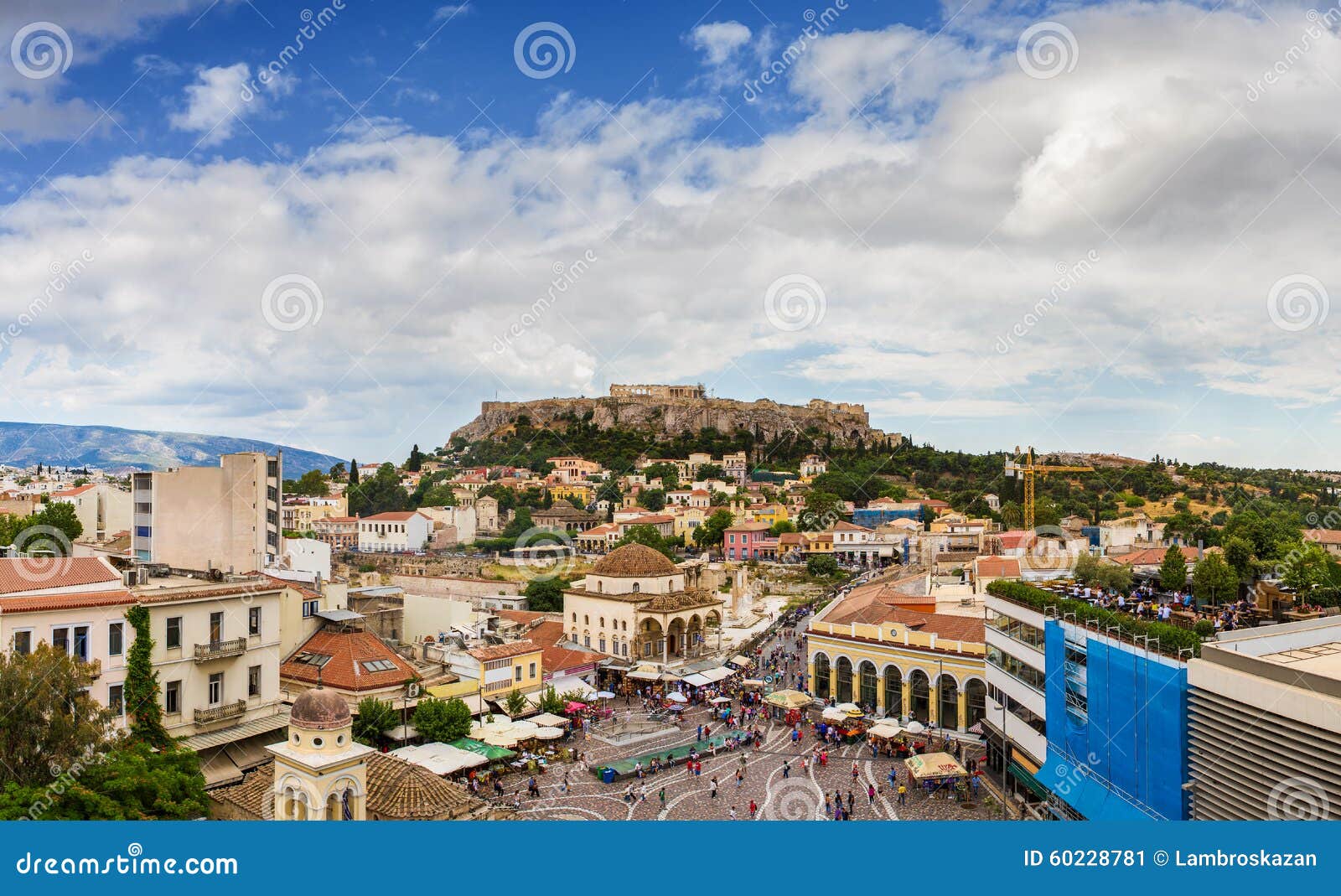 Panorama De Parthenon D'Acropole, Athènes Image stock - Image du marbre ...