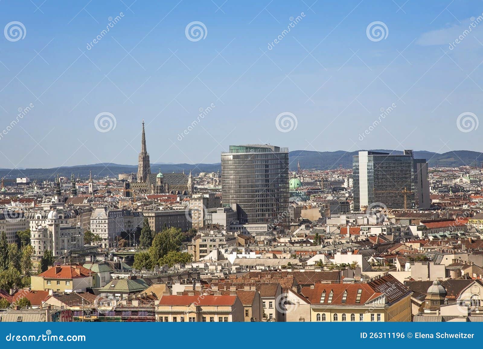 Panorama de Viena foto de stock. Imagem de viena, horizontal - 26311196