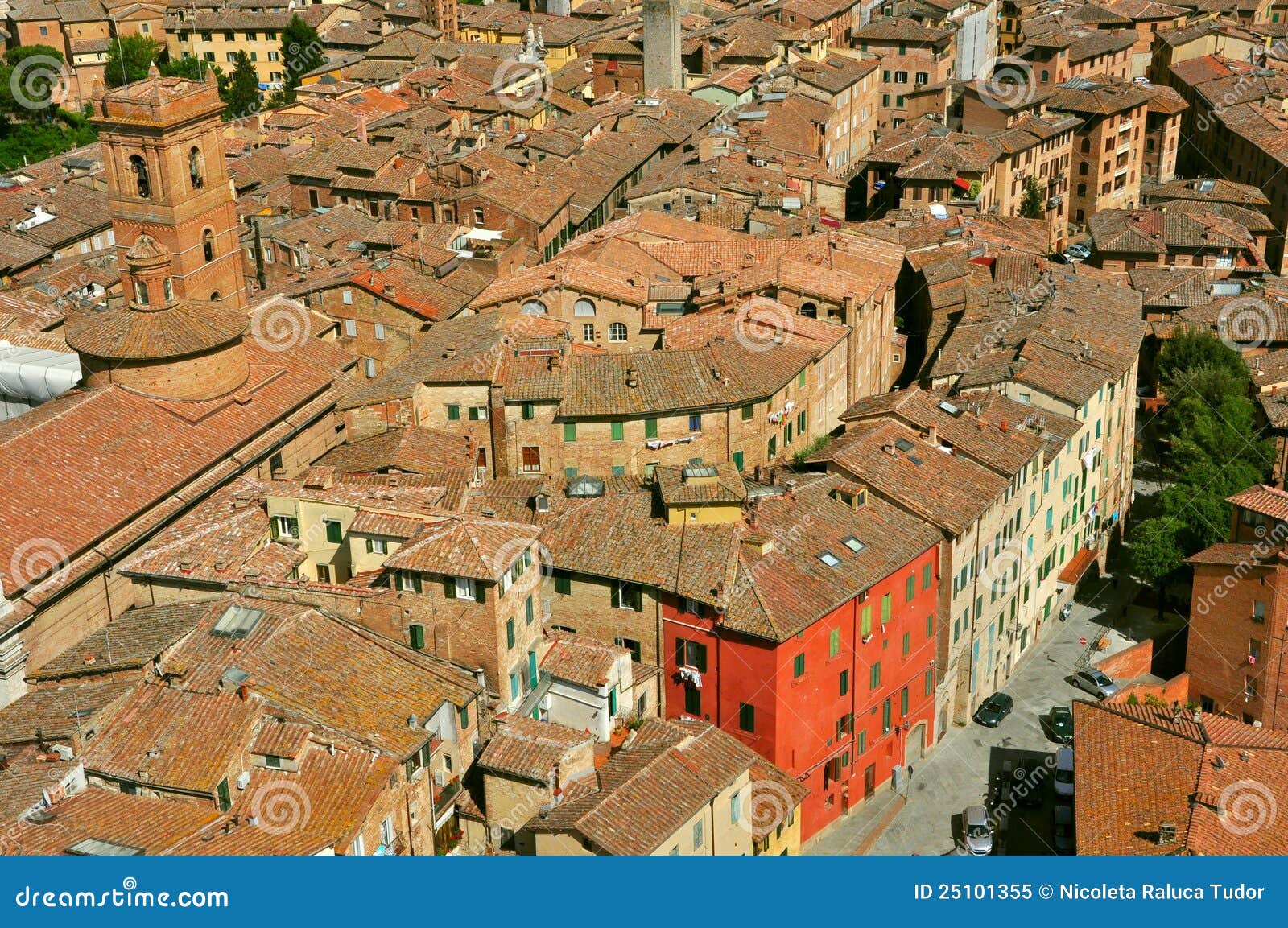 Panorama De Ville De Sienne, Italie Image stock - Image du panorama ...