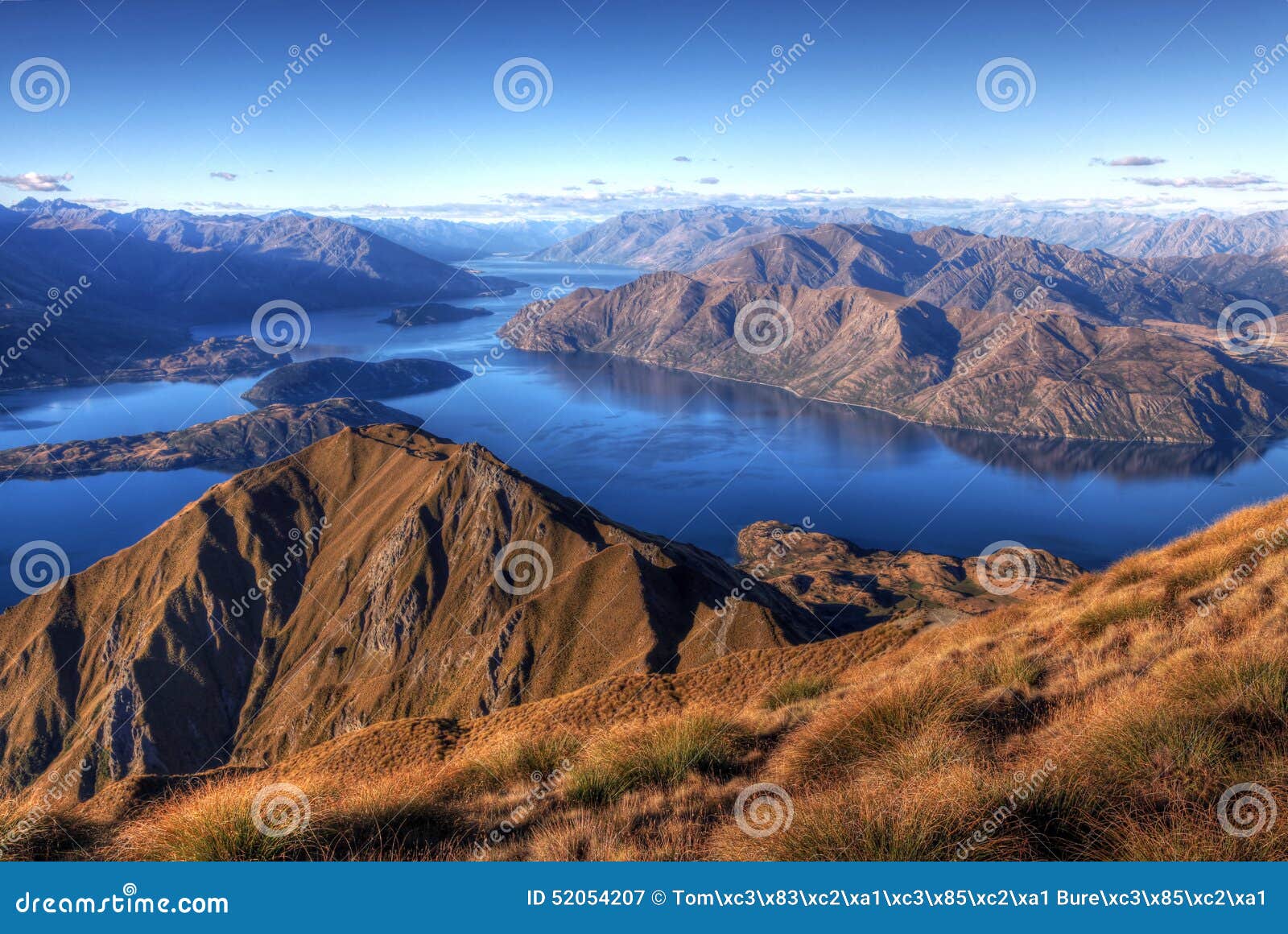 Panorama De Wanaka Del Lago Imagen de archivo - Imagen de hermoso ...