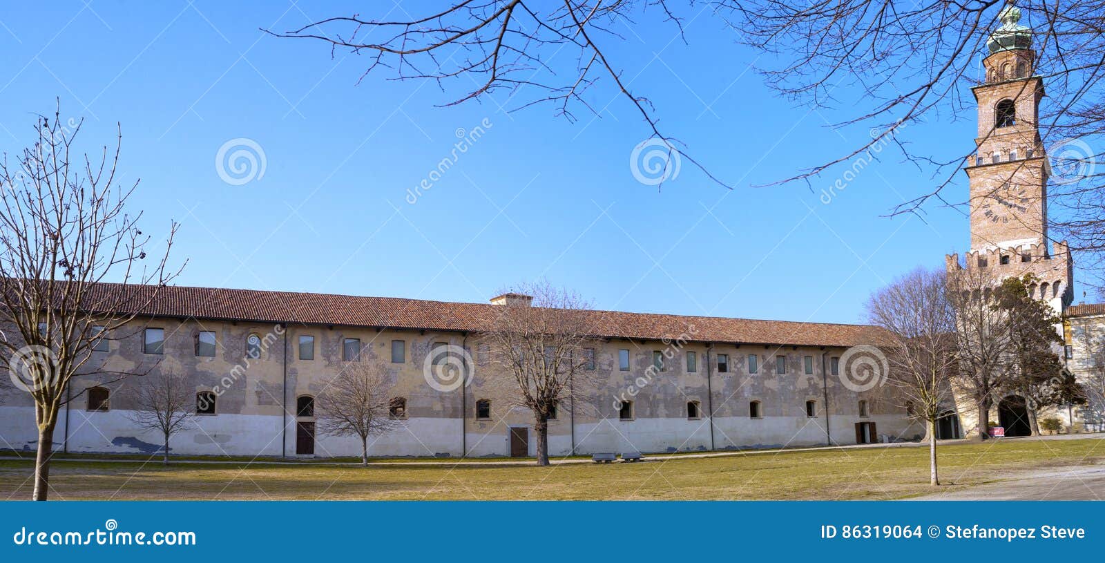 Panorama Del Castello Di Vigevano Immagine Di Colore Fotografia Stock ...