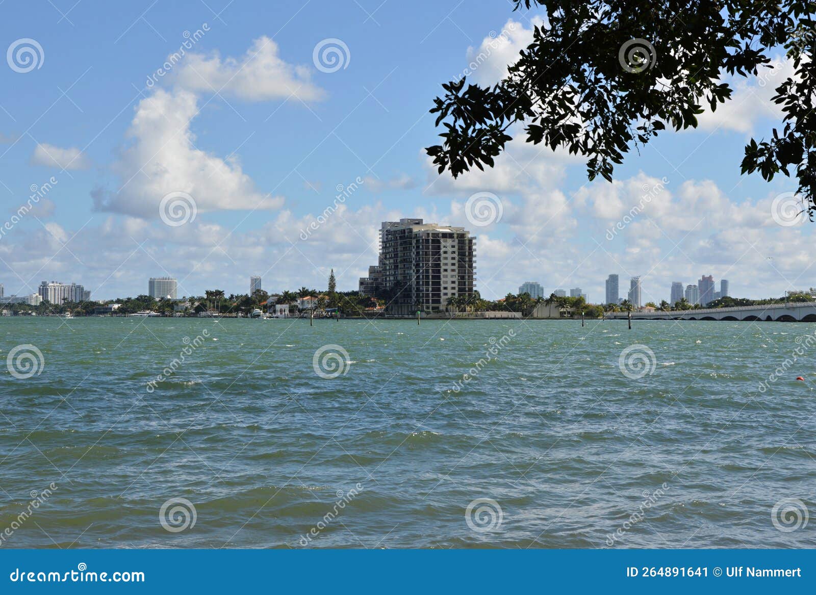 Panorama Del Centro De Miami Florida Imagen de archivo - Imagen de ...