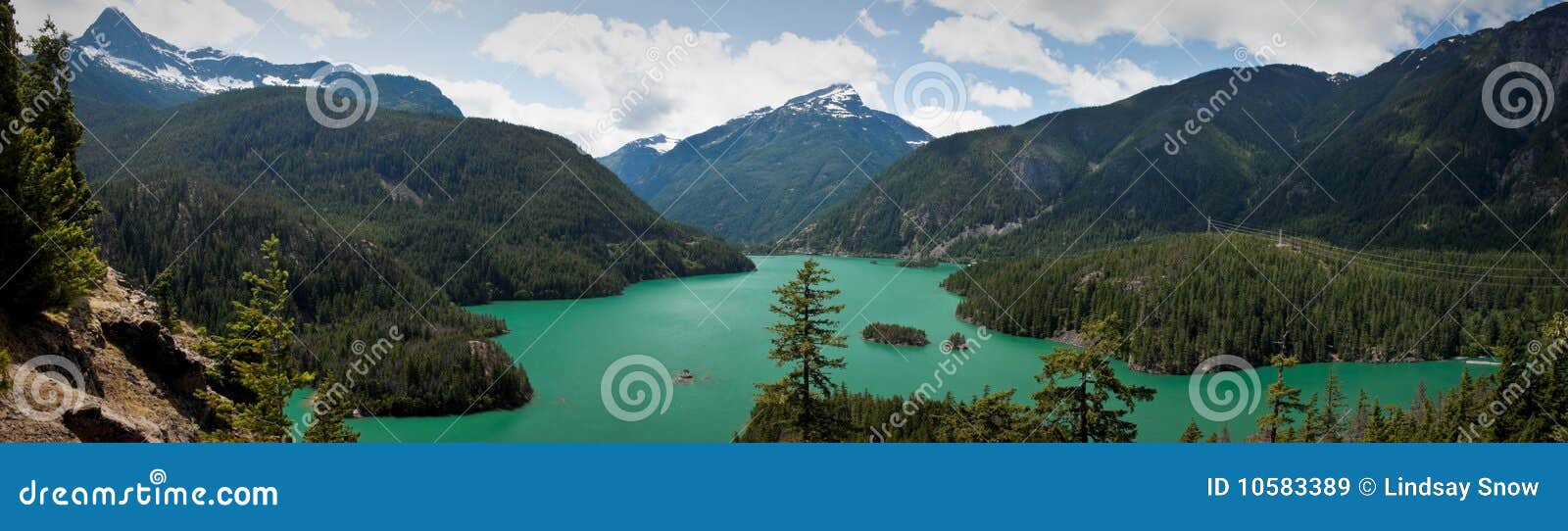 Panorama Del Lago El Diablo Imagen de archivo - Imagen de parque, lago ...