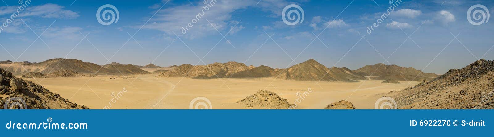 Panorama of desert stock photo. Image of horizontal, beauty - 6922270