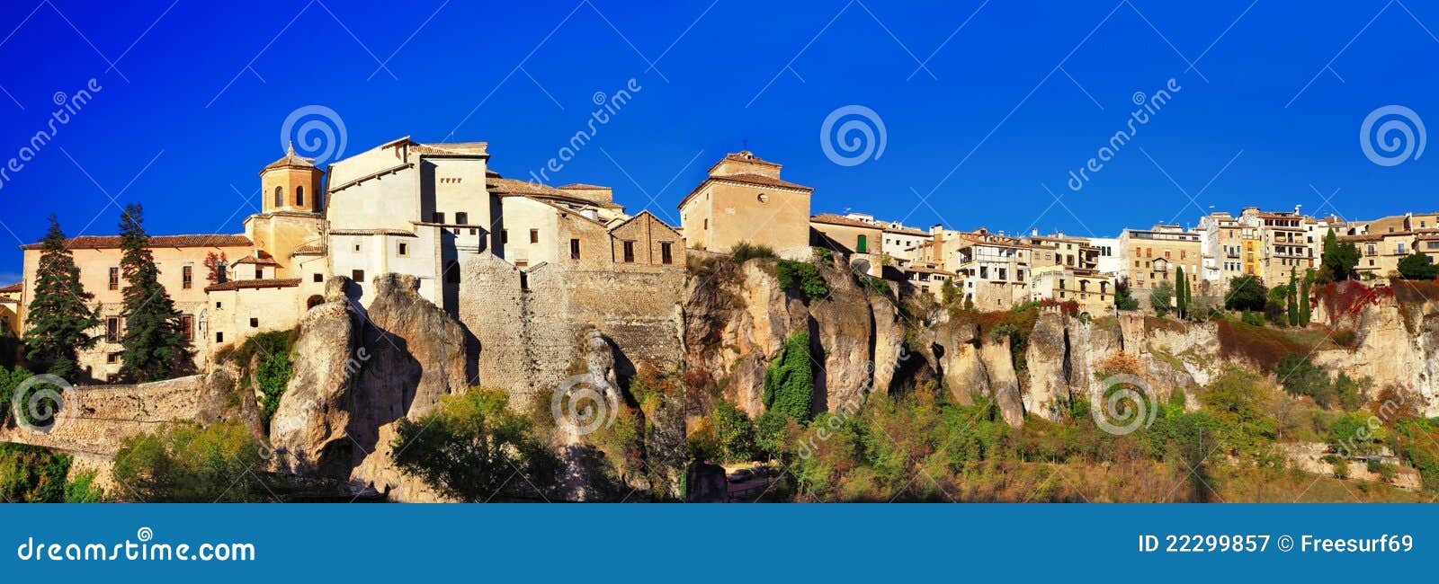 Panorama Di Cuenca - La Spagna Immagine Stock - Immagine di cattedrale ...