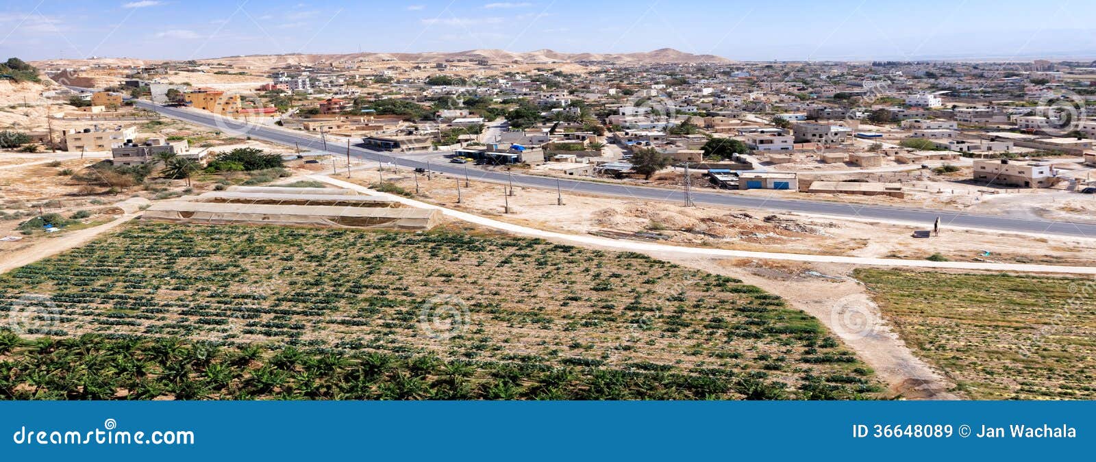 Panorama di Gerico immagine stock. Immagine di terra - 36648089