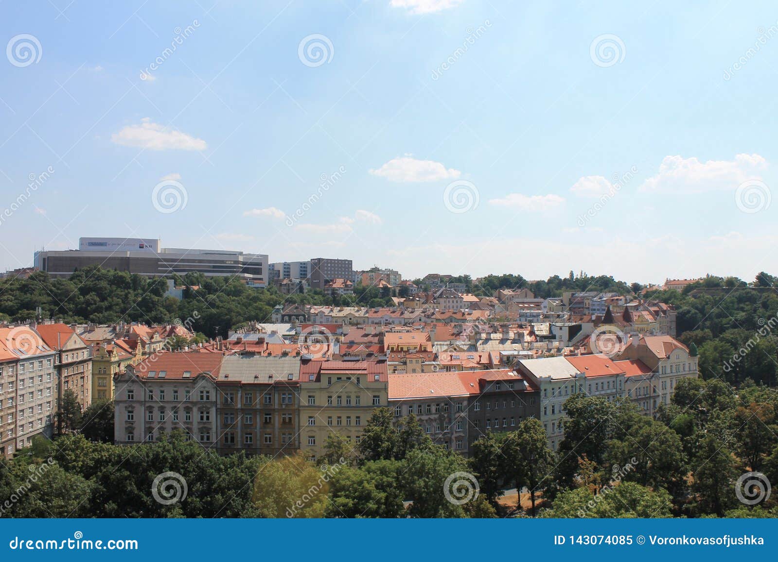 Panorama of the District of Nusle in Prague, Czech Republic Stock Image ... Panorama of the District of Nusle in Prague, Czech Republic Stock Image ...