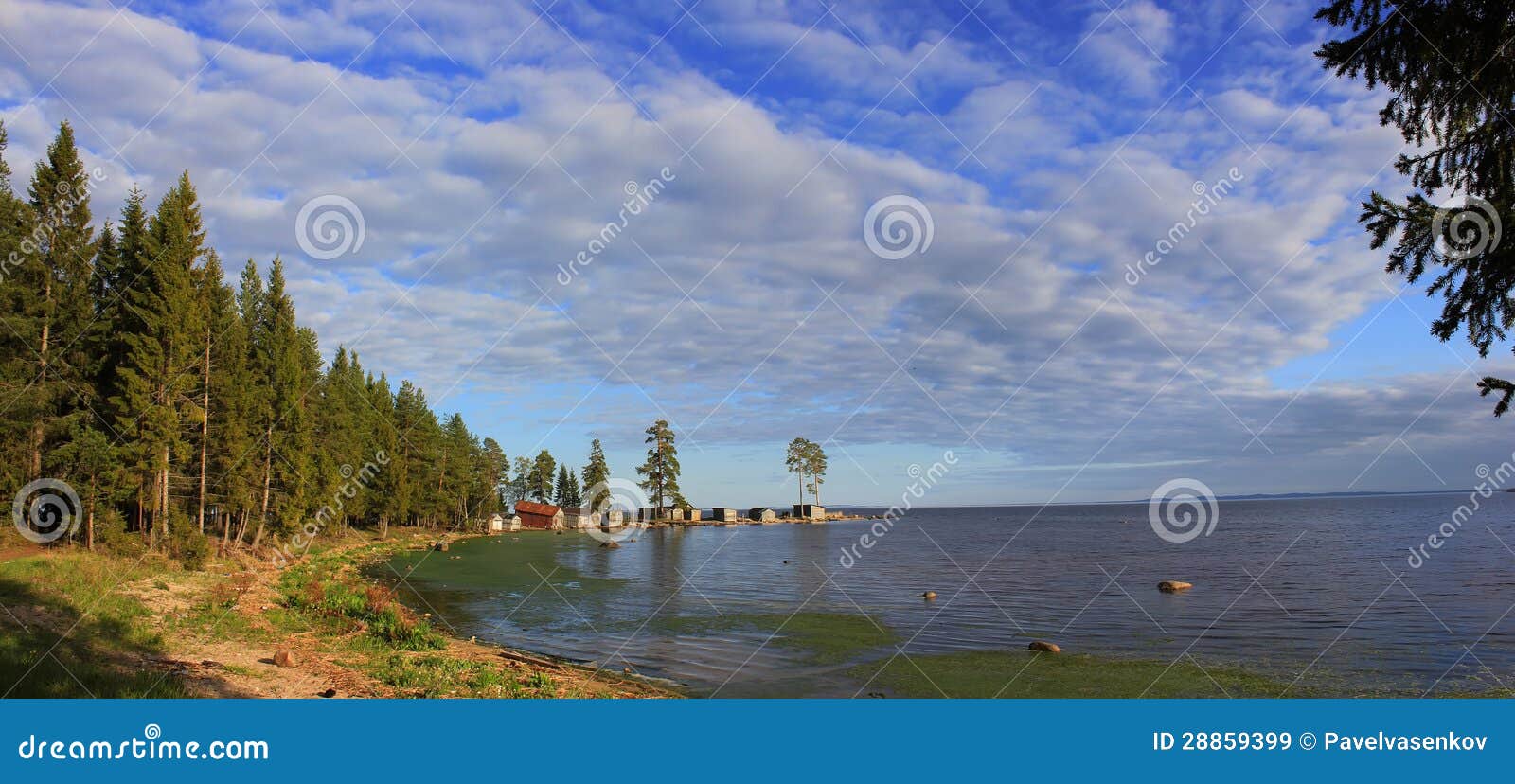 Panorama Du Lac Onega, Carélie, Russie Image stock - Image du nord ...