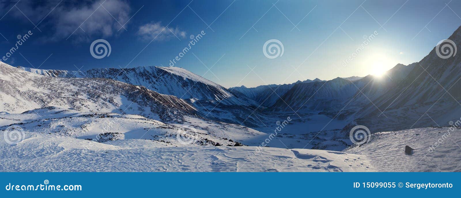 Panorama of Eastern Sayan Mountains. Altai Stock Image - Image of ...