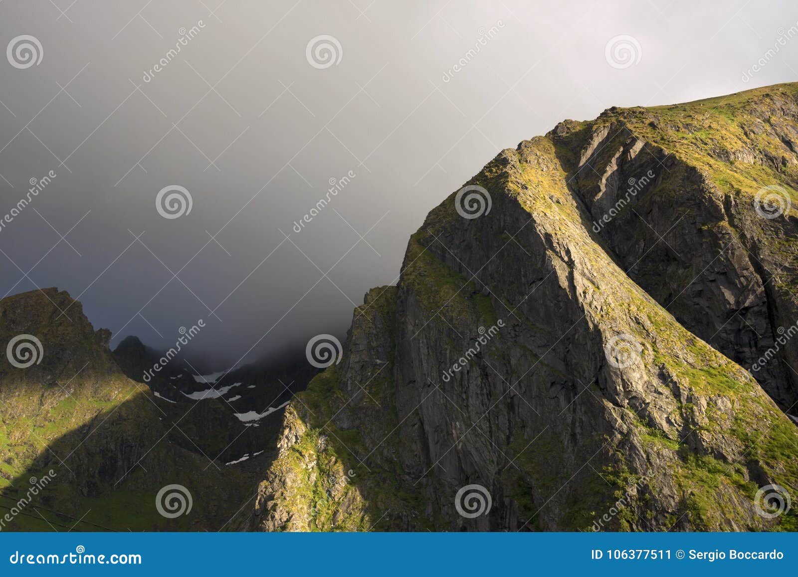 Overview in Eggun in Norway Stock Image - Image of norway, travel ...