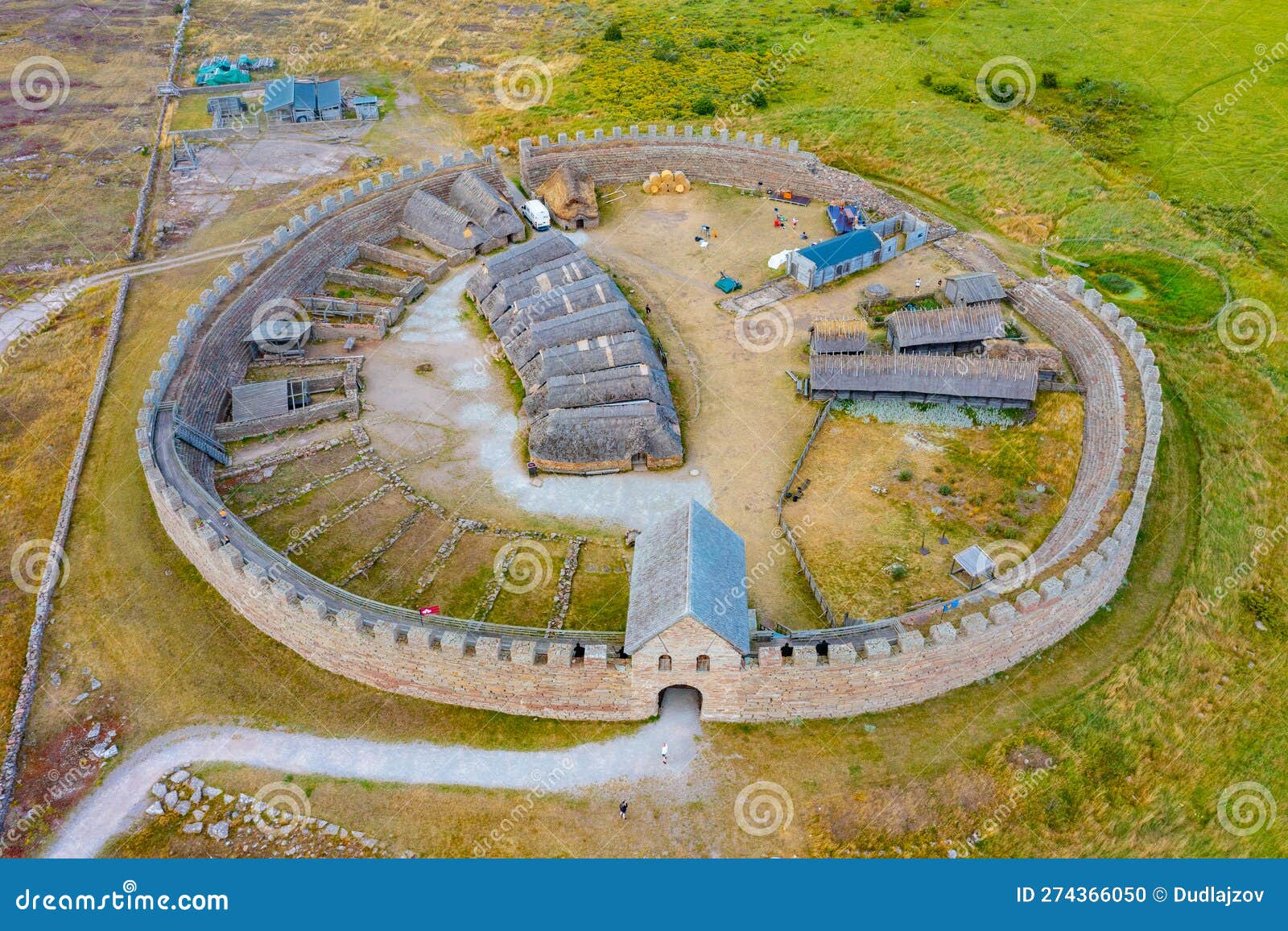 Panorama of Eketorp Ring Fortress in Sweden Editorial Image - Image of ...
