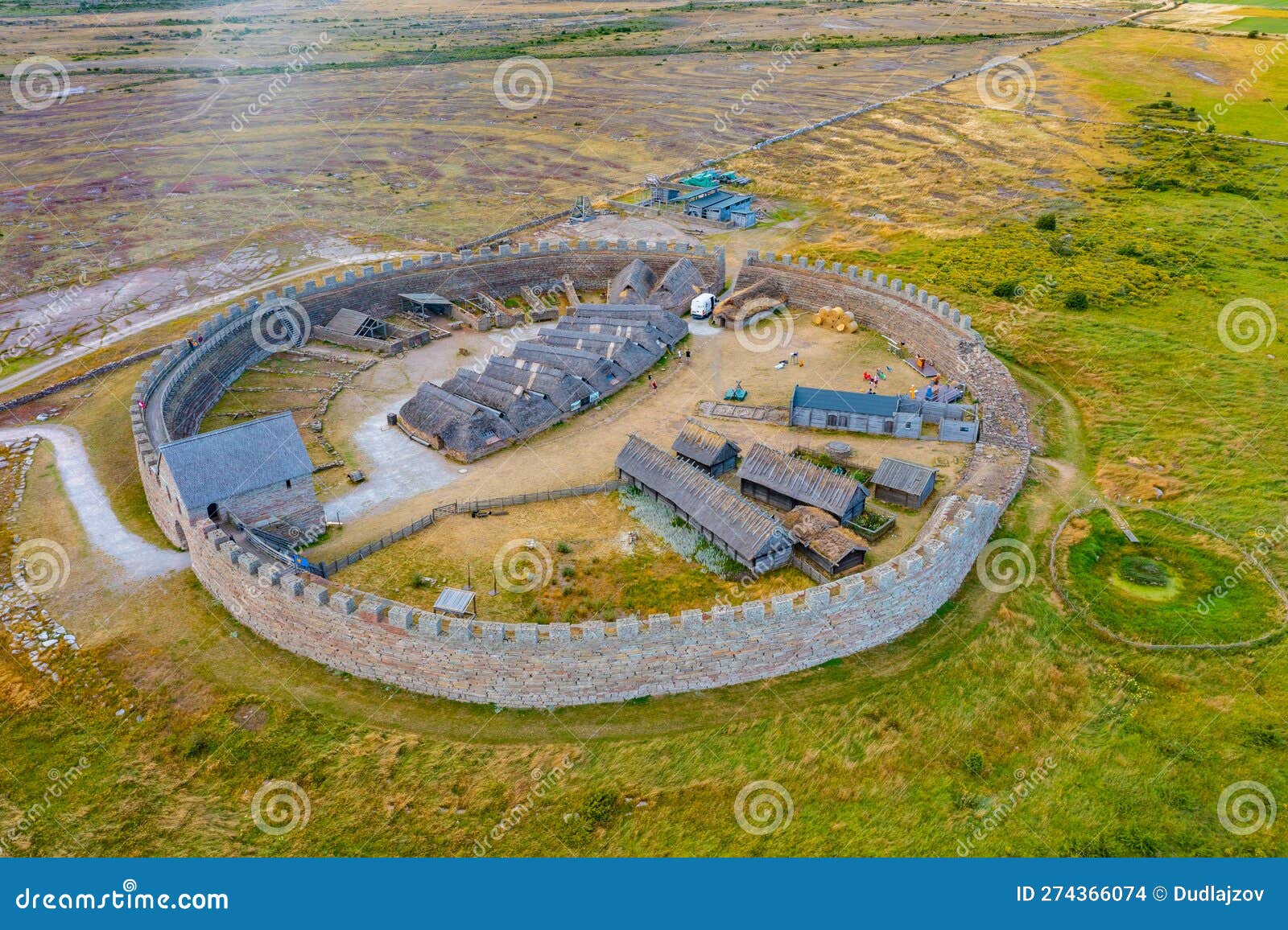 Panorama of Eketorp Ring Fortress in Sweden Editorial Stock Image ...