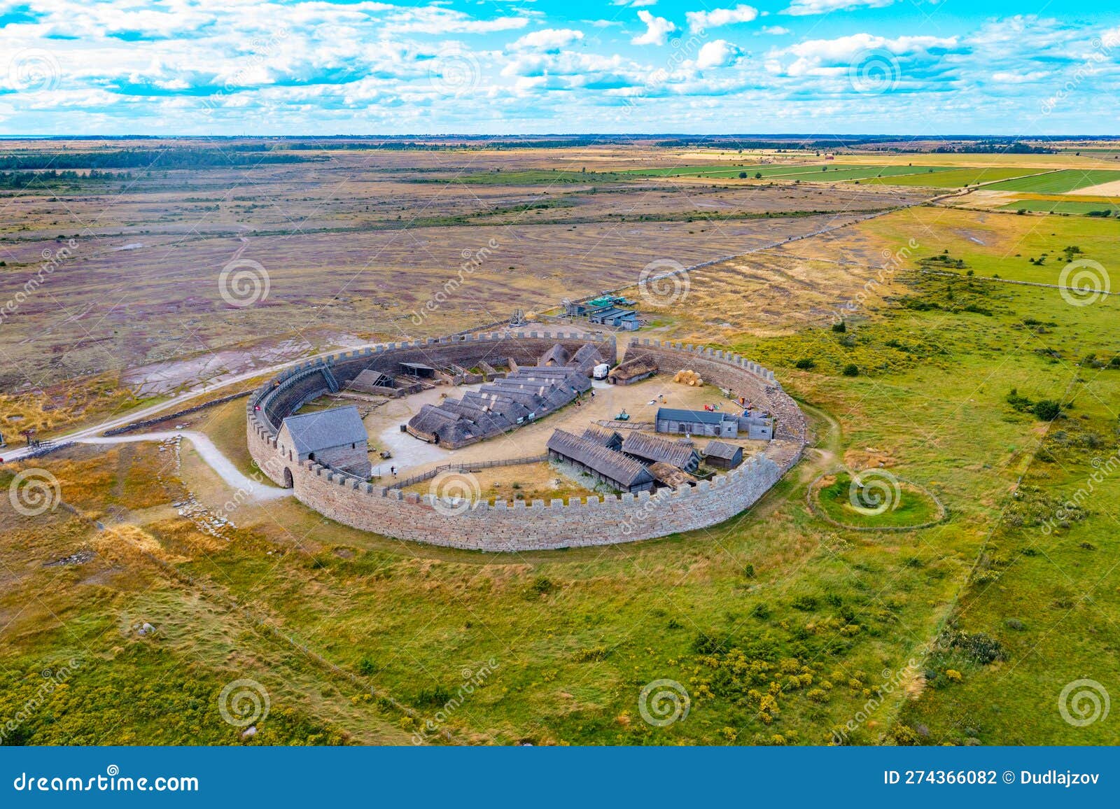Panorama of Eketorp Ring Fortress in Sweden Editorial Photography ...