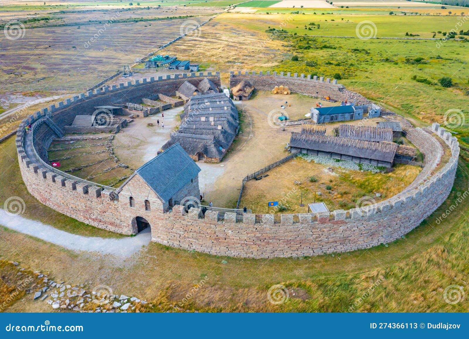 Panorama of Eketorp Ring Fortress in Sweden Editorial Stock Photo ...