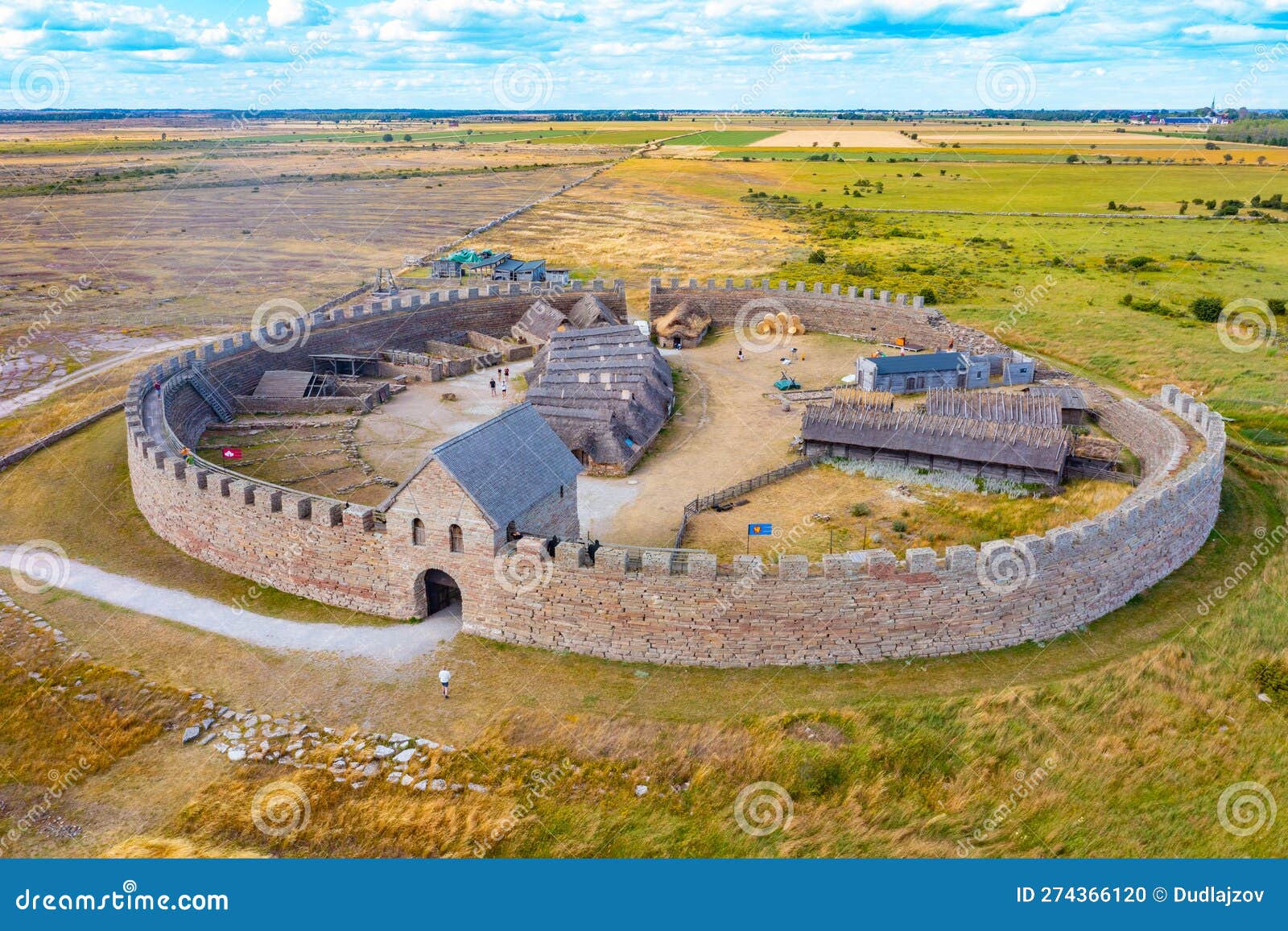 Panorama of Eketorp Ring Fortress in Sweden Editorial Image - Image of ...