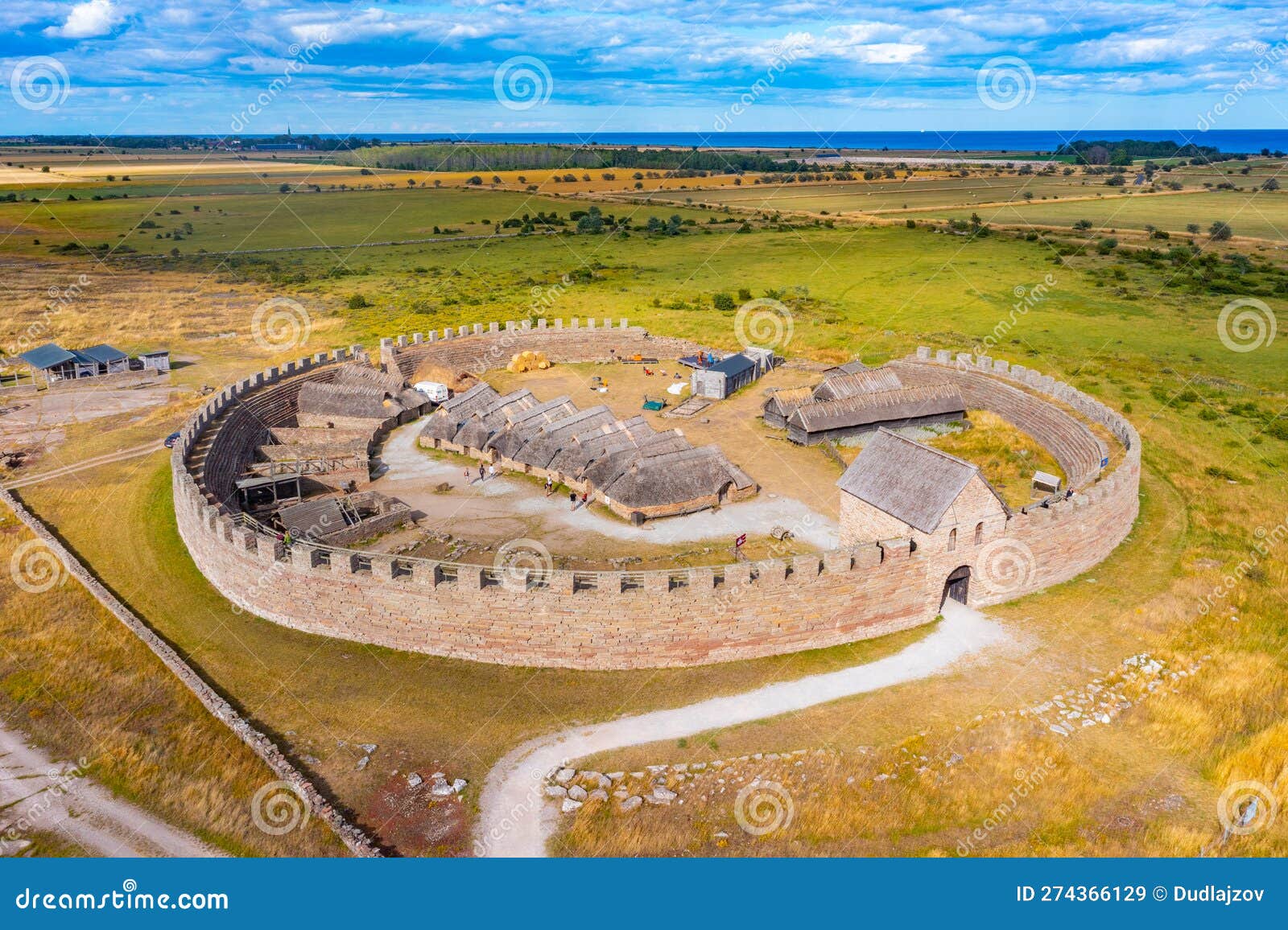 Panorama of Eketorp Ring Fortress in Sweden Editorial Stock Image ...