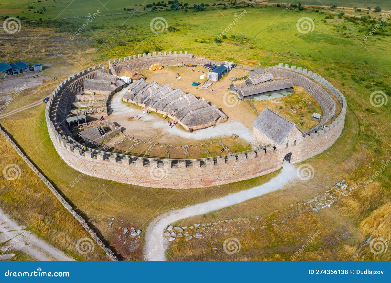 Panorama of Eketorp Ring Fortress in Sweden Editorial Stock Photo ...