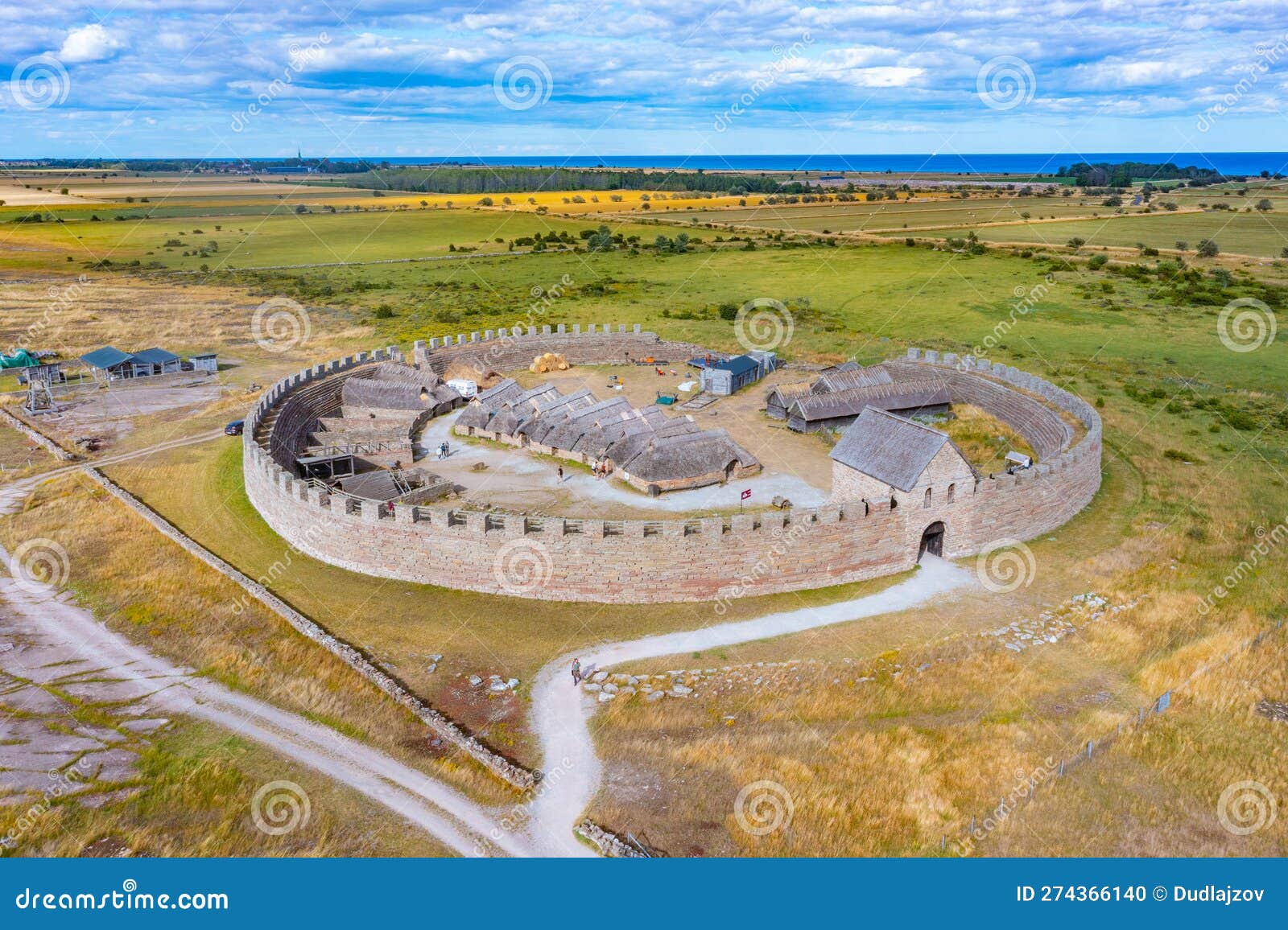 Panorama of Eketorp Ring Fortress in Sweden Editorial Image - Image of ...