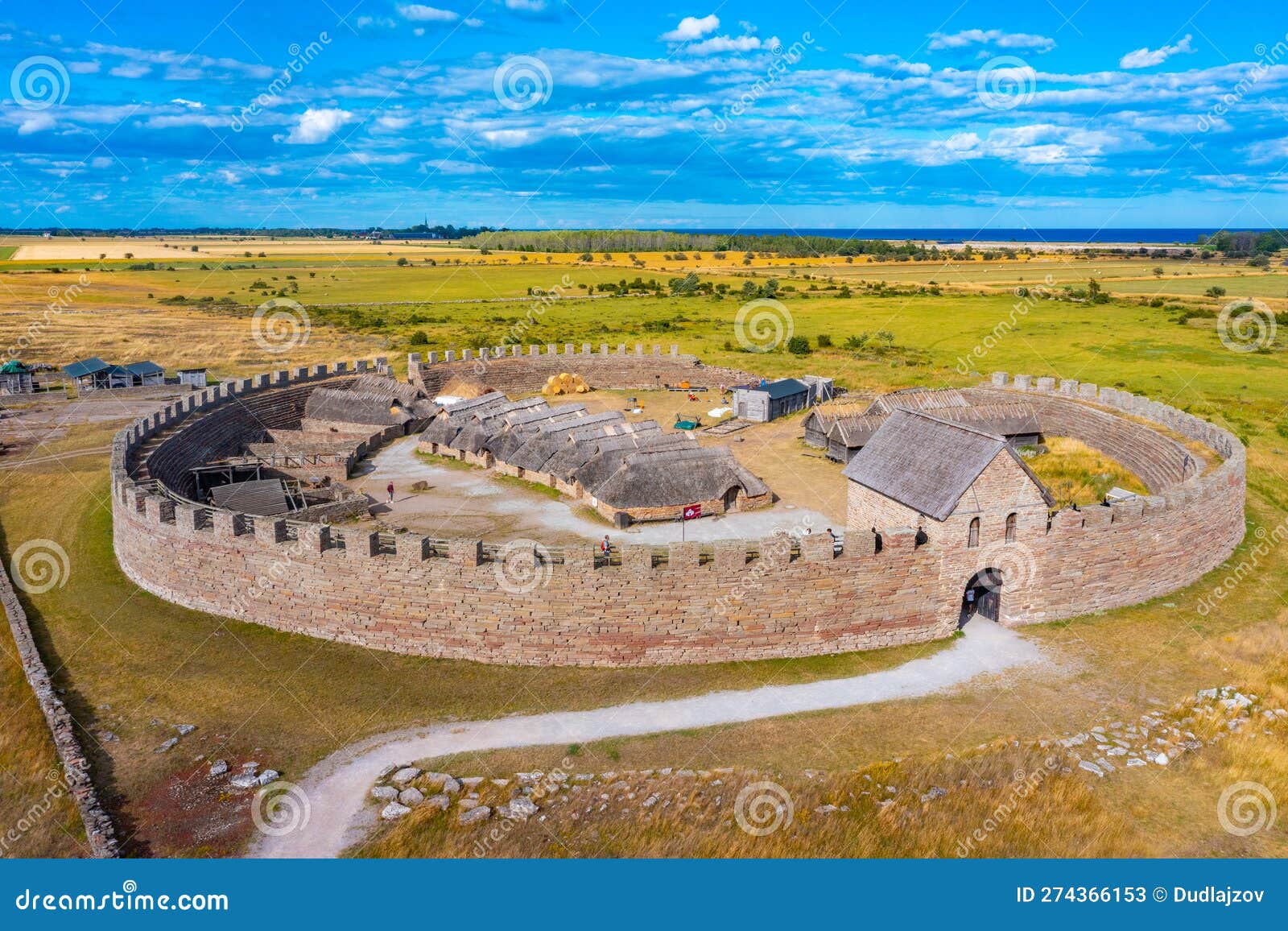 Panorama of Eketorp Ring Fortress in Sweden Editorial Stock Photo ...