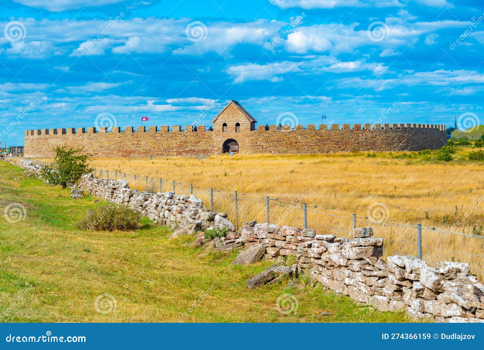 Panorama of Eketorp Ring Fortress in Sweden Editorial Stock Image ...
