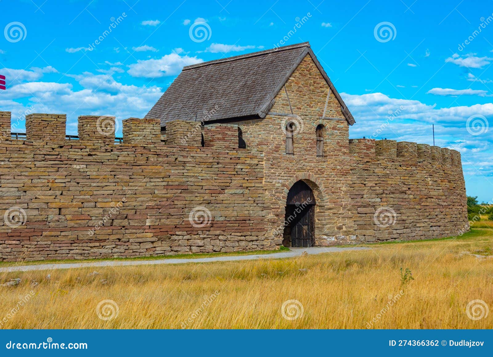 Panorama of Eketorp Ring Fortress in Sweden Editorial Photography ...