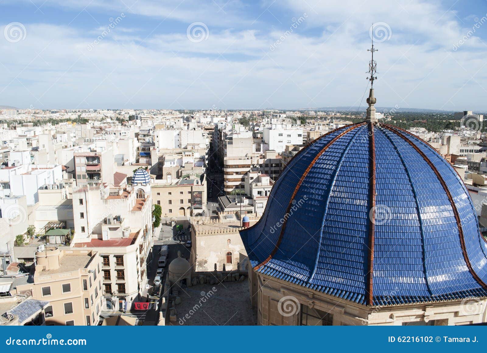 Panorama of Elche Town in Spain Editorial Photography - Image of sunny ...