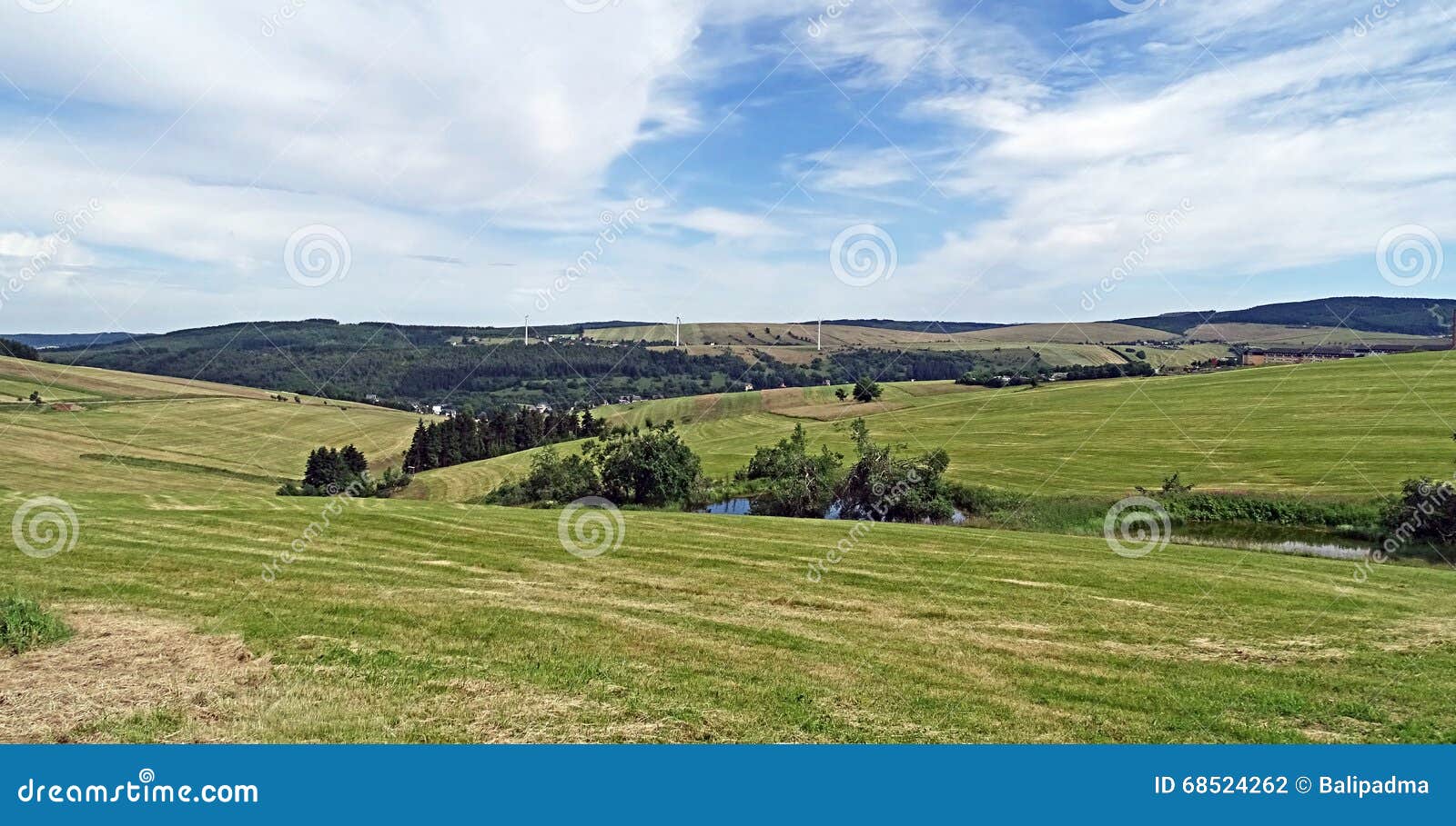 Panorama of the Erzgebirge stock photo. Image of mountains - 68524262