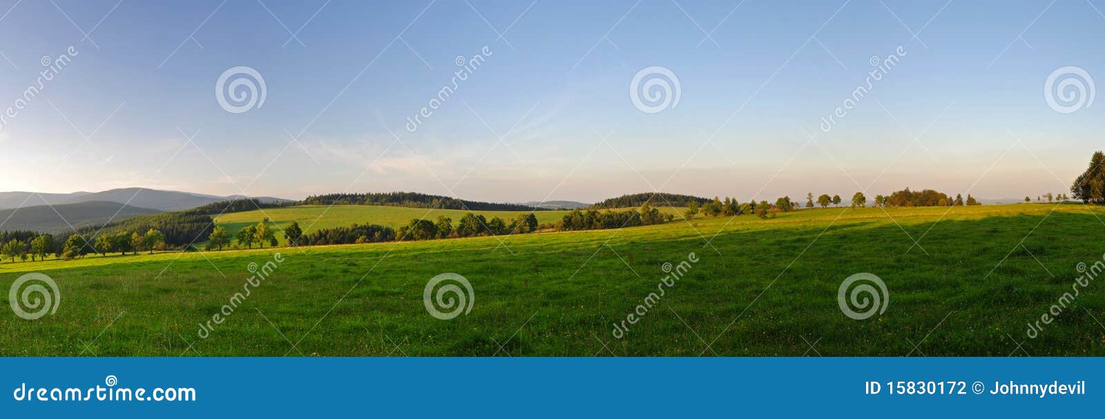 Panorama of European Countryside Stock Photo - Image of panoramic ...