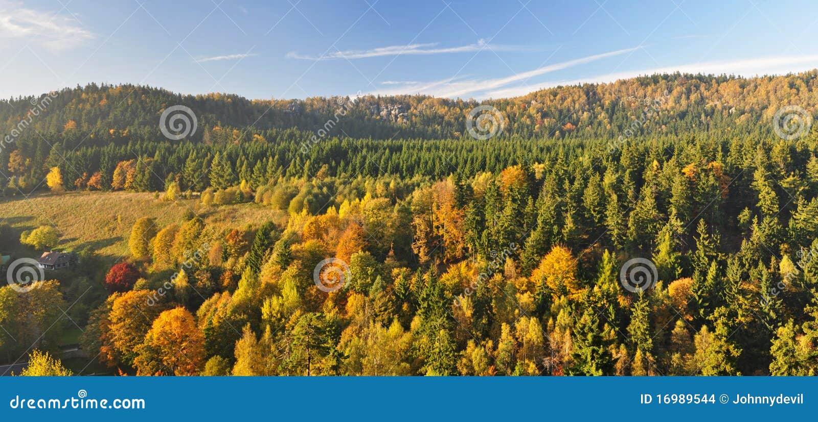 Panorama of European Countryside Stock Photo - Image of colorful, rural ...