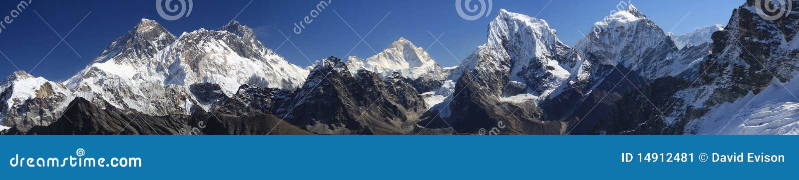 Panorama of Everest stock image. Image of base, desolate - 14912481