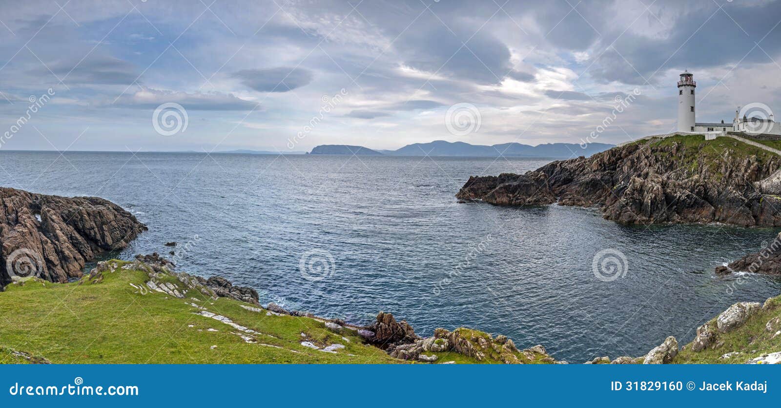 Panorama of Fanad Head, County Donegal, Ireland Stock Photo - Image of ...