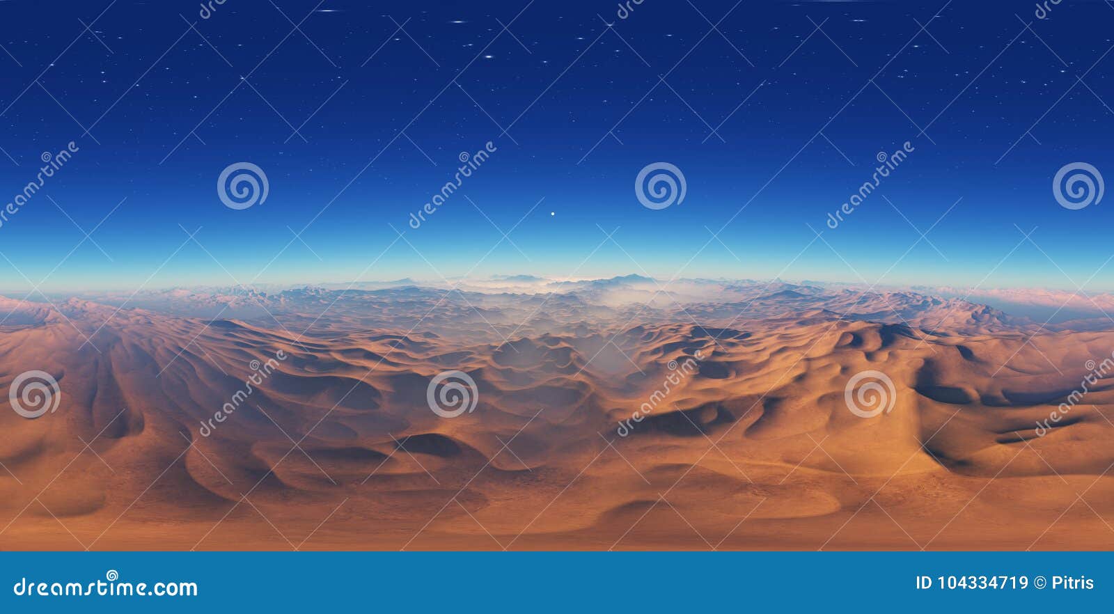 Panorama of Fantasy Landscape Sunset, Environment HDRI Map ...