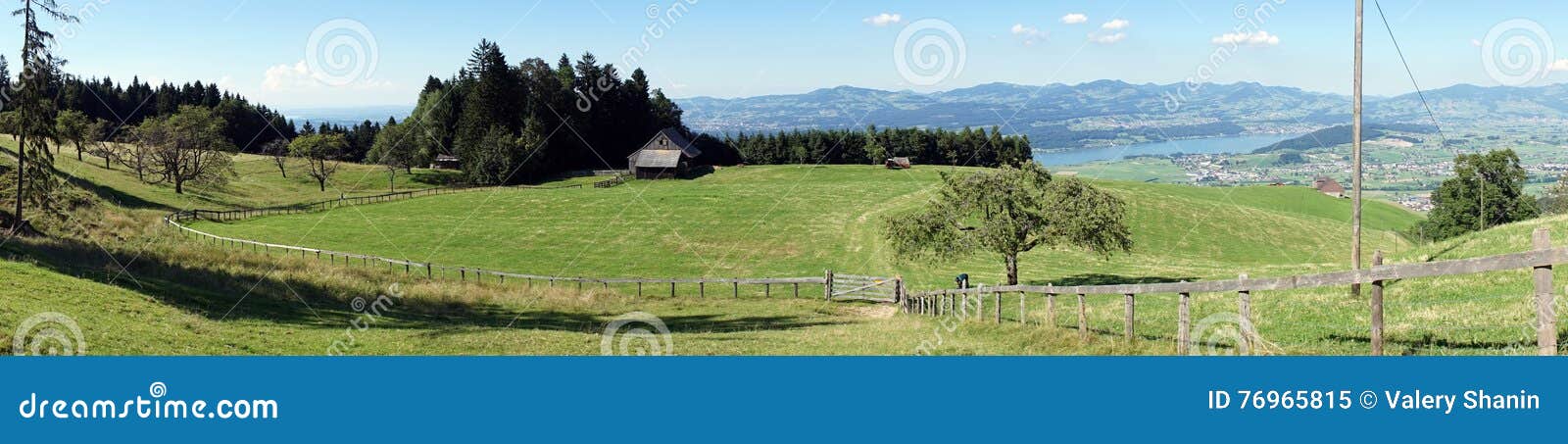 Panorama of farm field stock image. Image of barn, panorama - 76965815