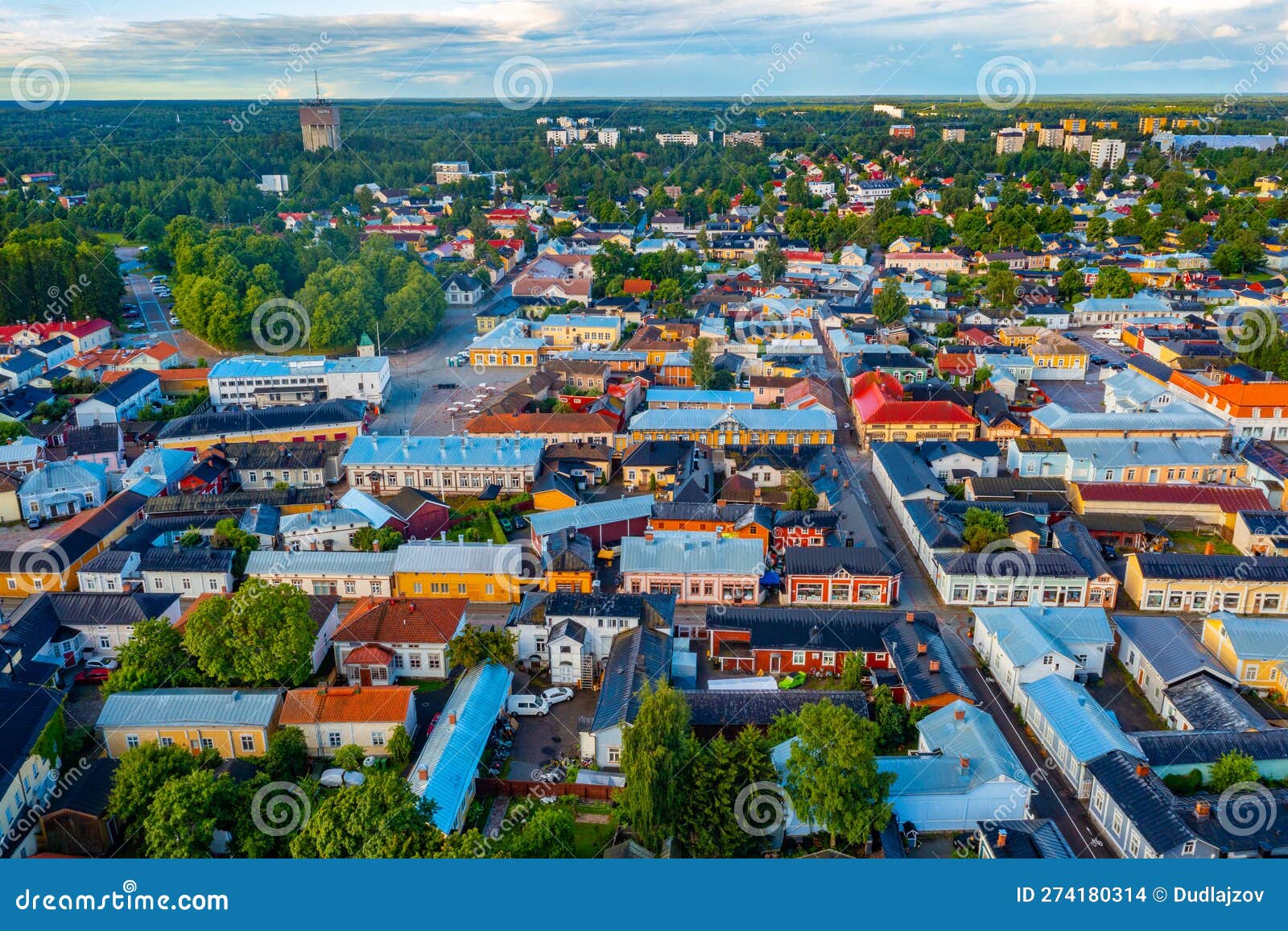 Panorama of Finnish Town Rauma Stock Photo - Image of landmark ...