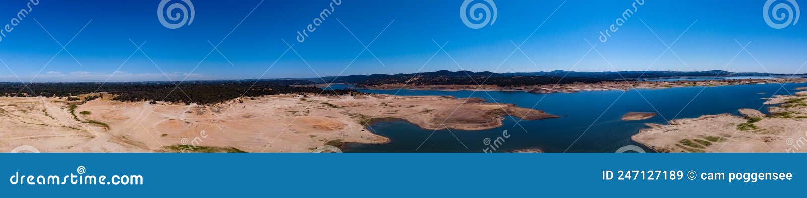 Panorama of Folsom Lake with Low Water Levels Due To Drought Stock ... Panorama of Folsom Lake with Low Water Levels Due To Drought Stock ...