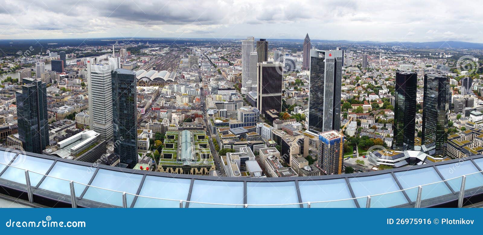 Panorama of Frankfurt am Main, Germany. Editorial Photo - Image of ...
