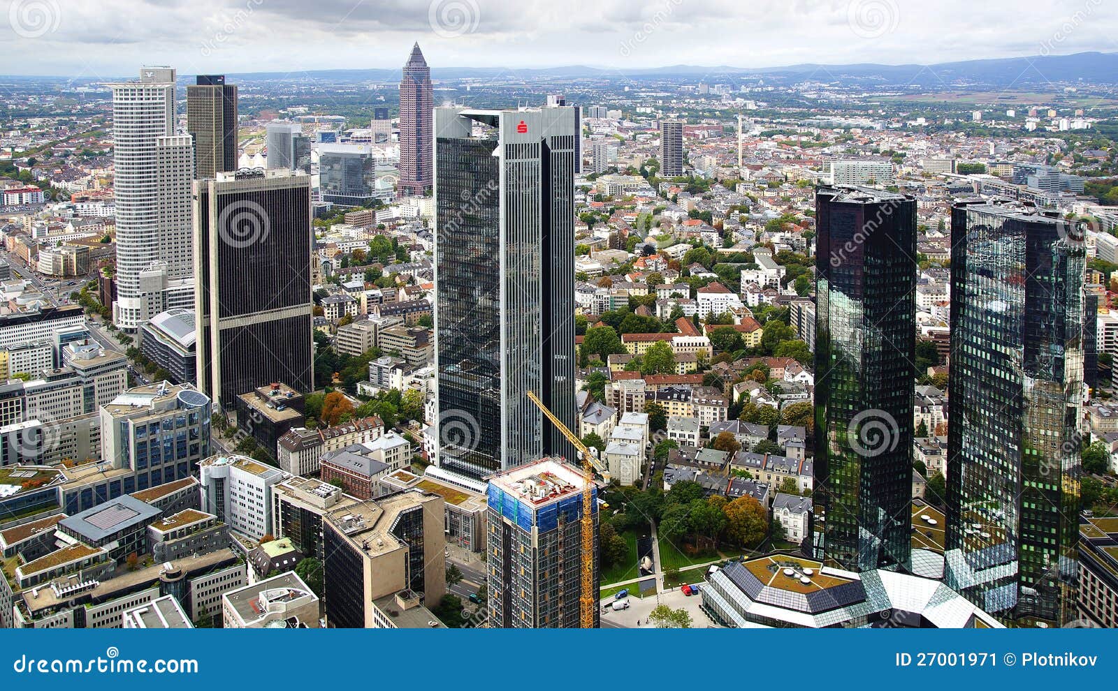 Panorama of Frankfurt am Main, Germany. Editorial Photo - Image of ...