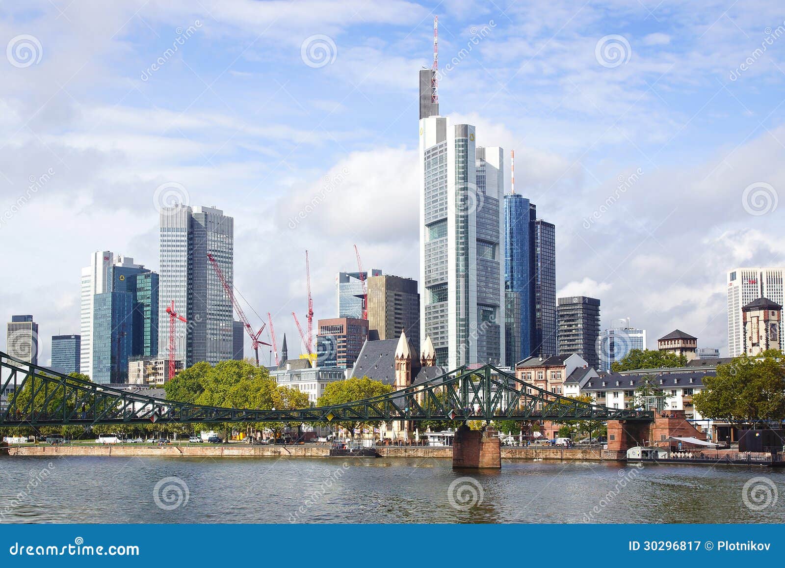 FRANKFURT AM MAIN, GERMANY - June 4, 2021: Westhafen Tower In Frankfurt ...