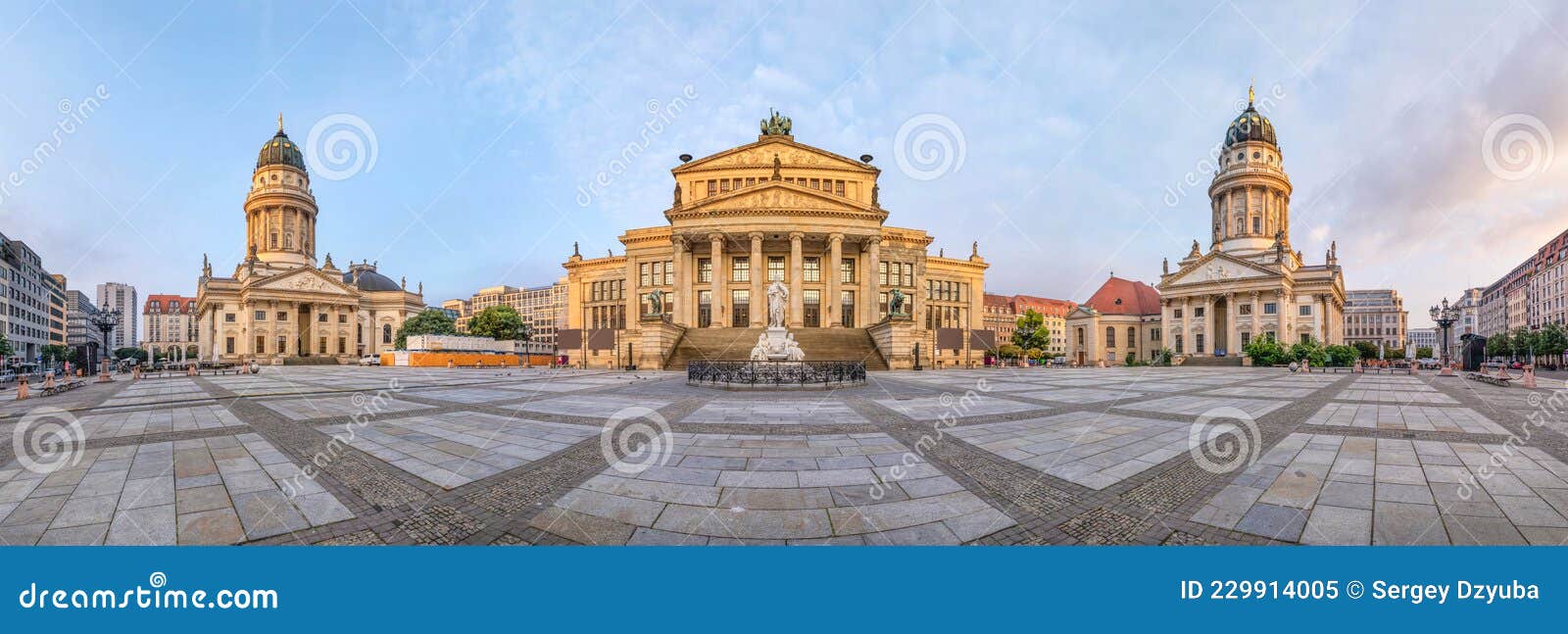 Panorama of Gendarmenmarkt Square in Berlin Stock Image - Image of ...