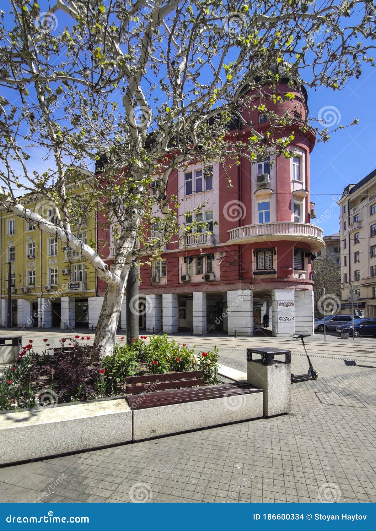 Panorama of Giuseppe Garibaldi Square in City of Sofia Editorial Stock ...