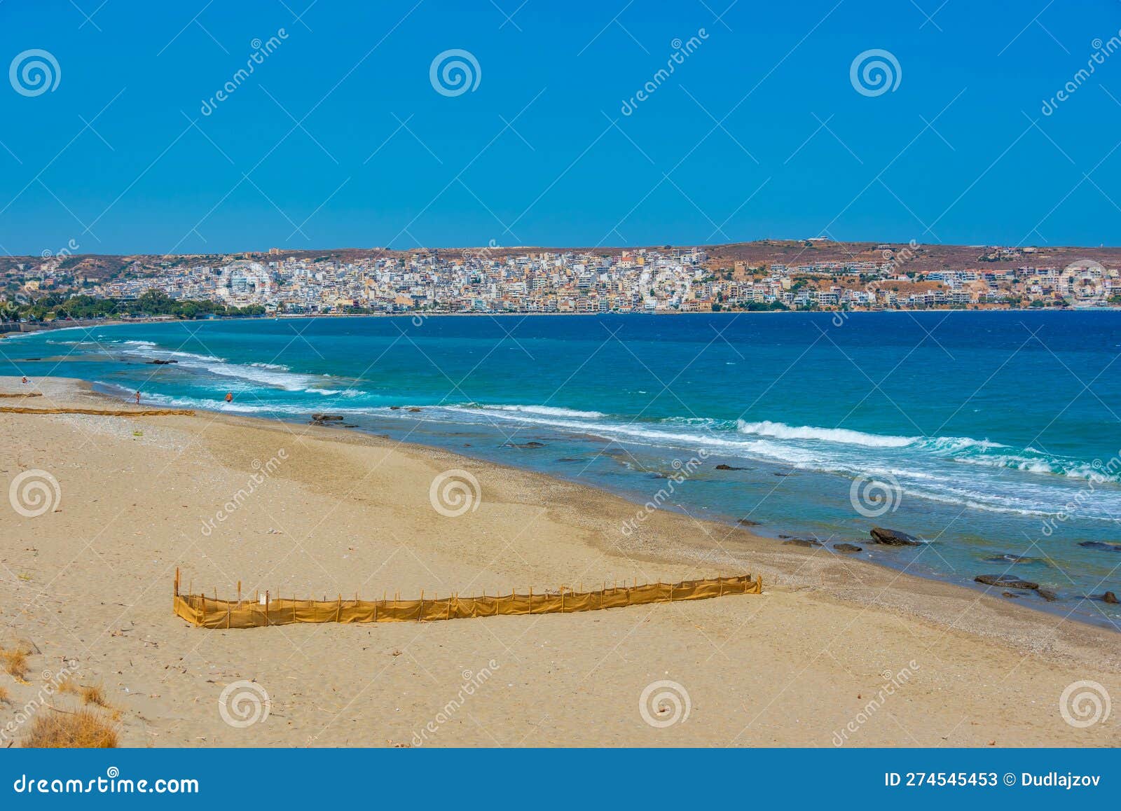 Panorama of Greek Town Sitia Stock Image - Image of cretan, crete ...