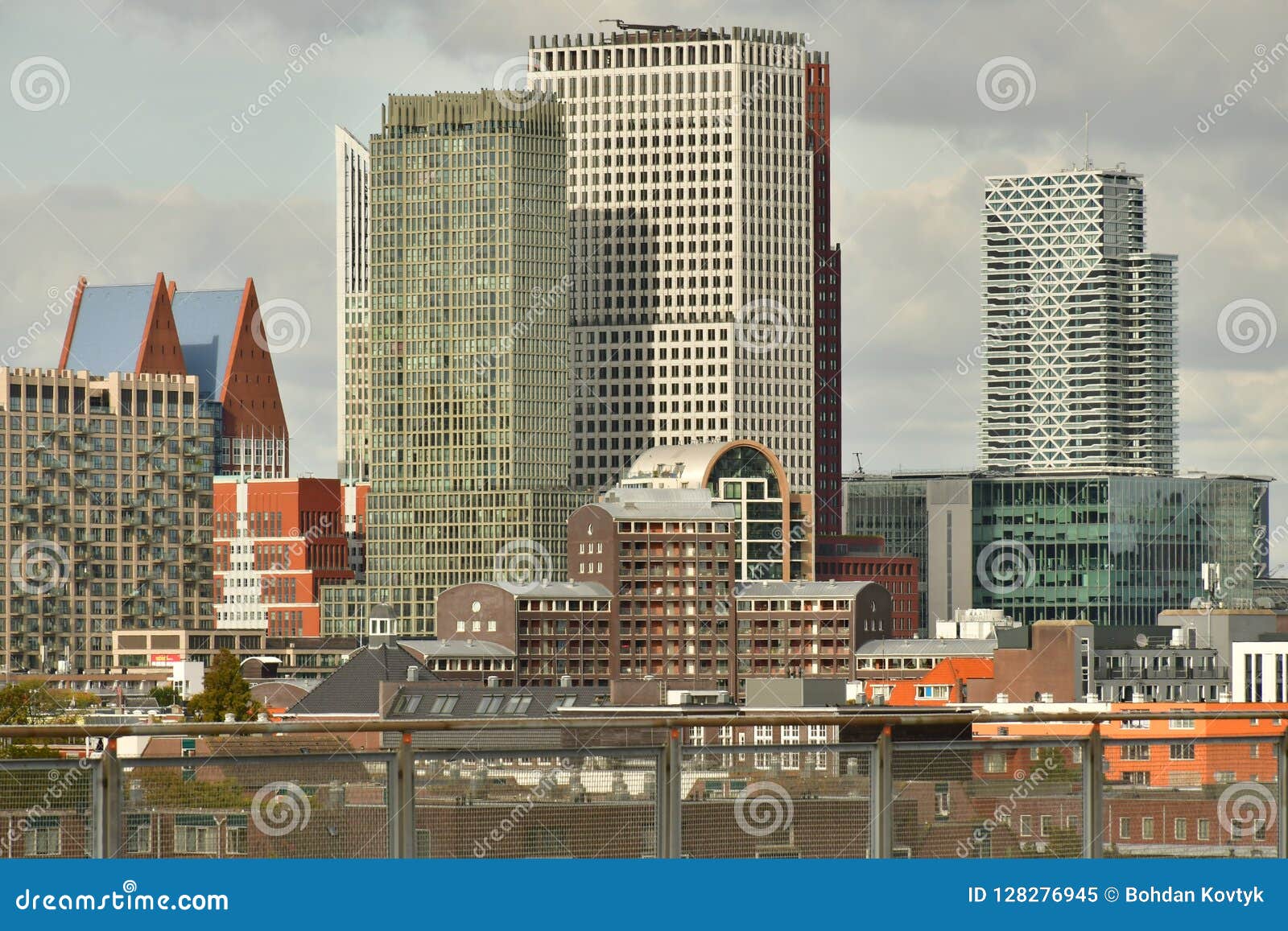 Panorama of the Hague Business Center Stock Image - Image of ...