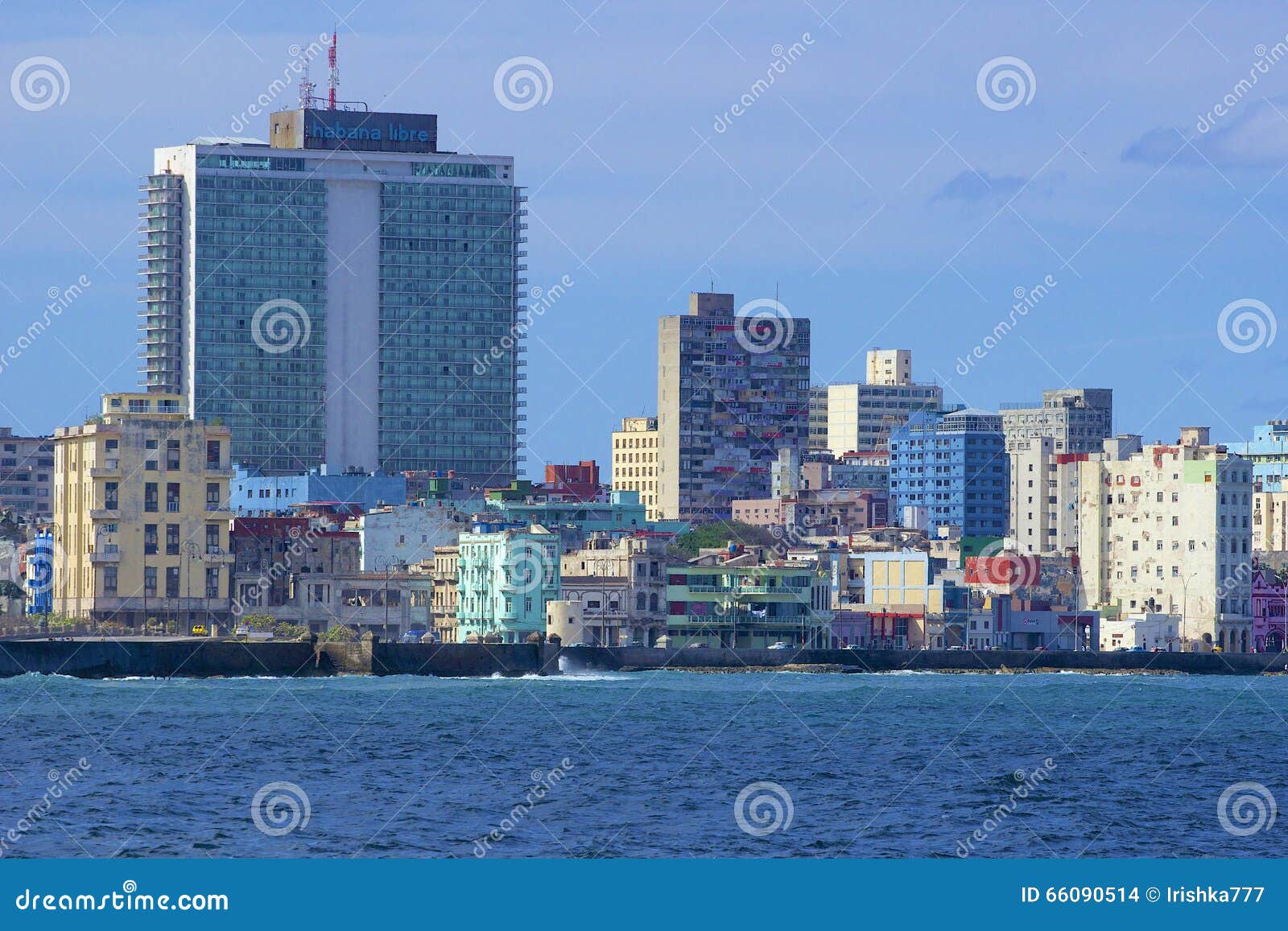 Panorama in Havana, Cuba, Caribbean Stock Photo - Image of buildings ...