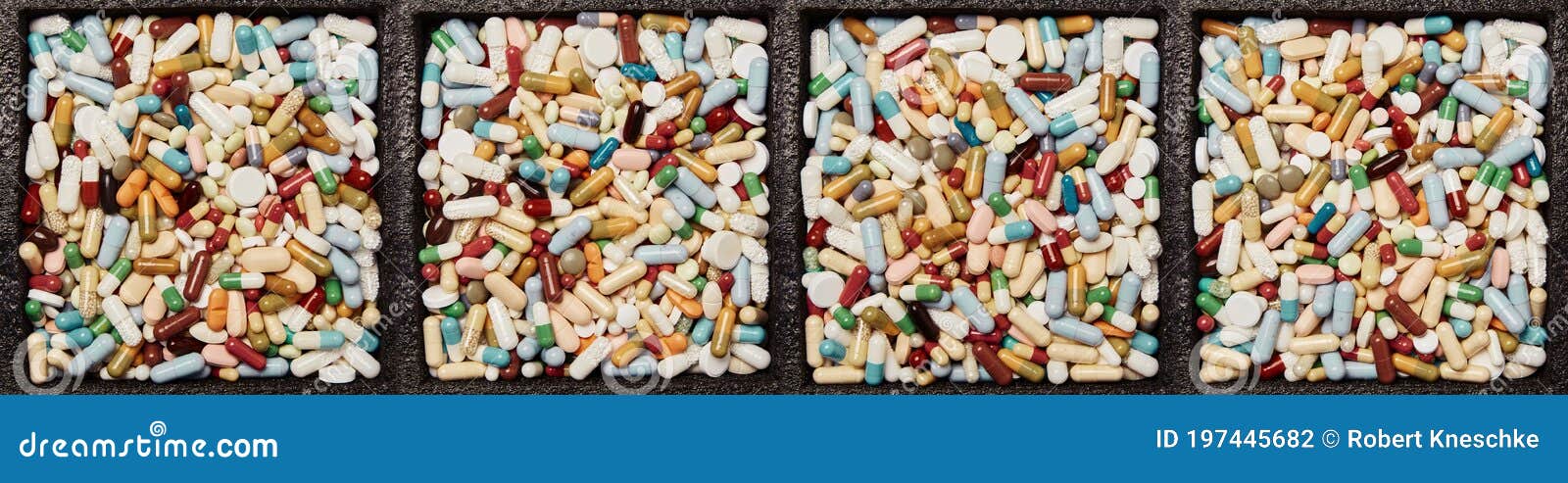 Panorama Header Background with Medication Stock Photo - Image of ...