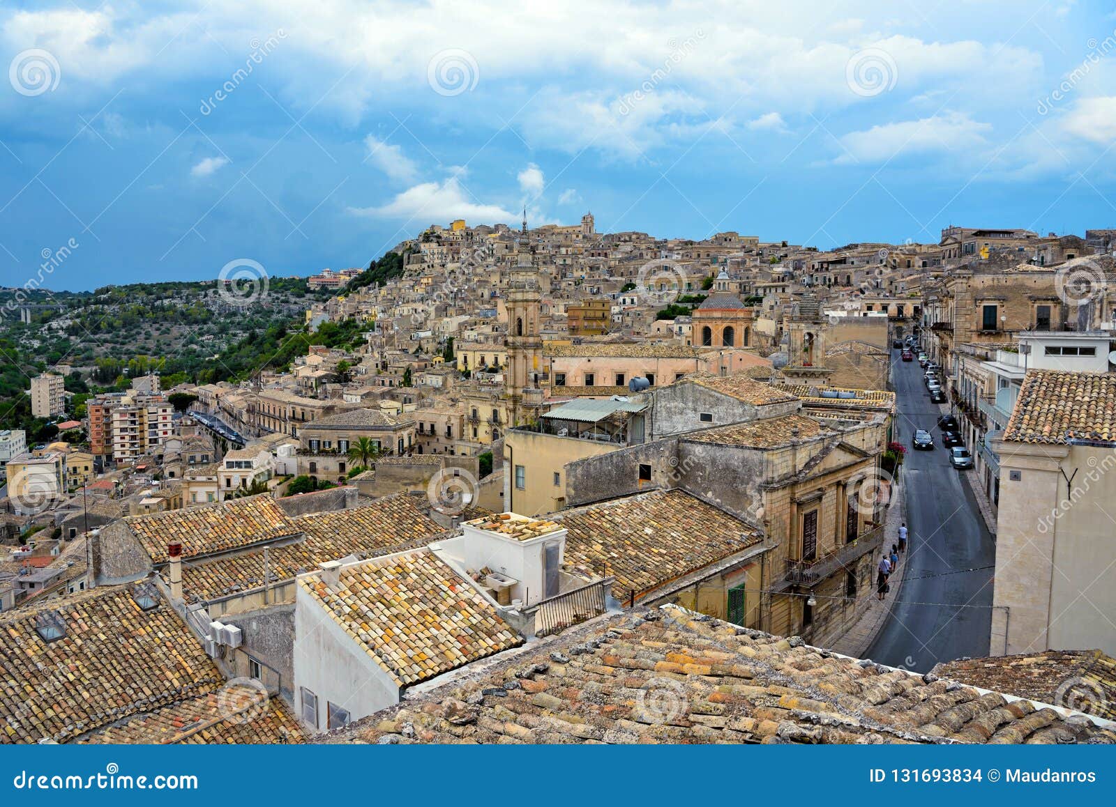 Modica Sicily Italy stock photo. Image of modica, mediterranean - 131693834