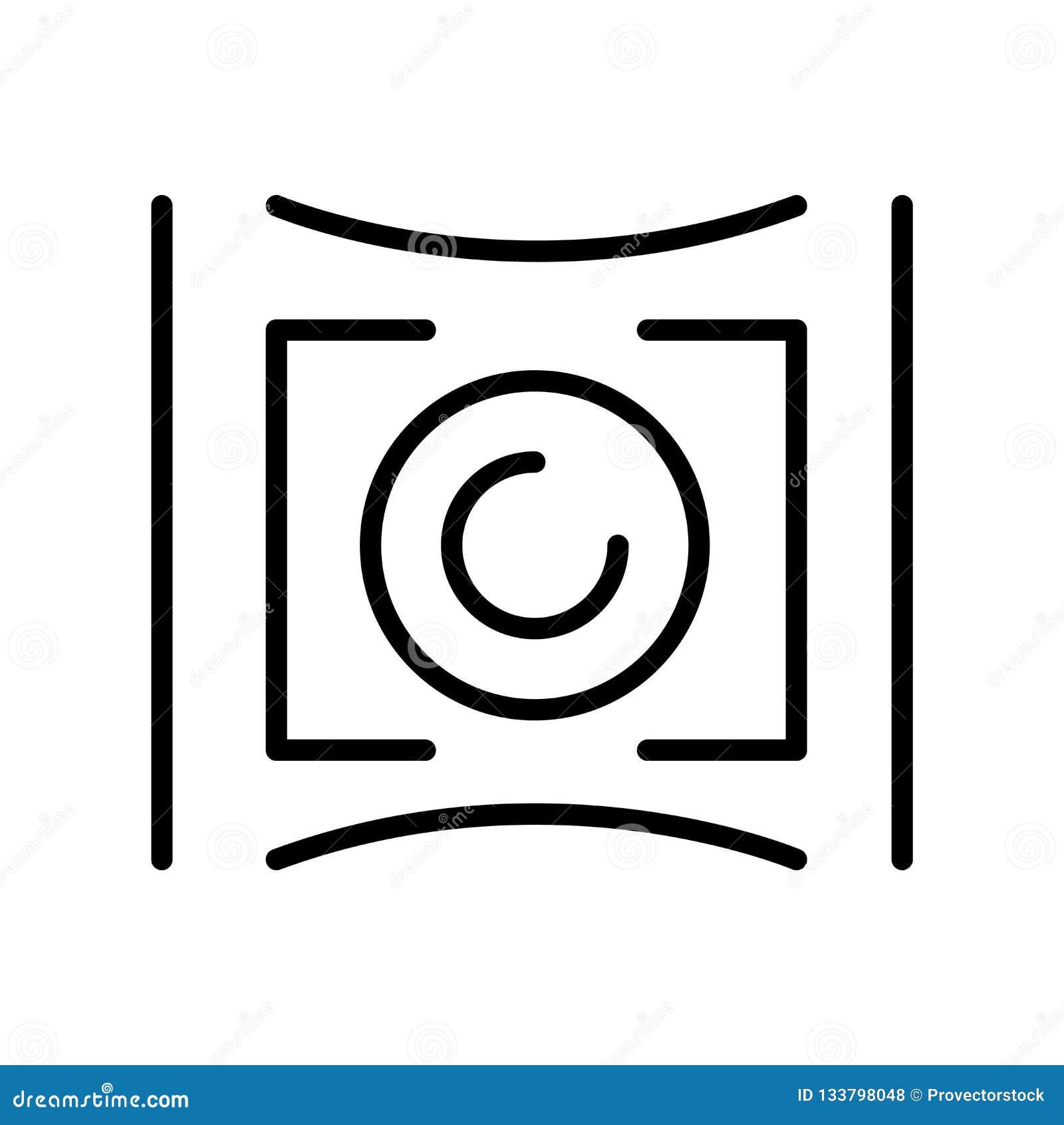 Panorama Icon Vector Isolated on White Background, Panorama Sign Stock ...